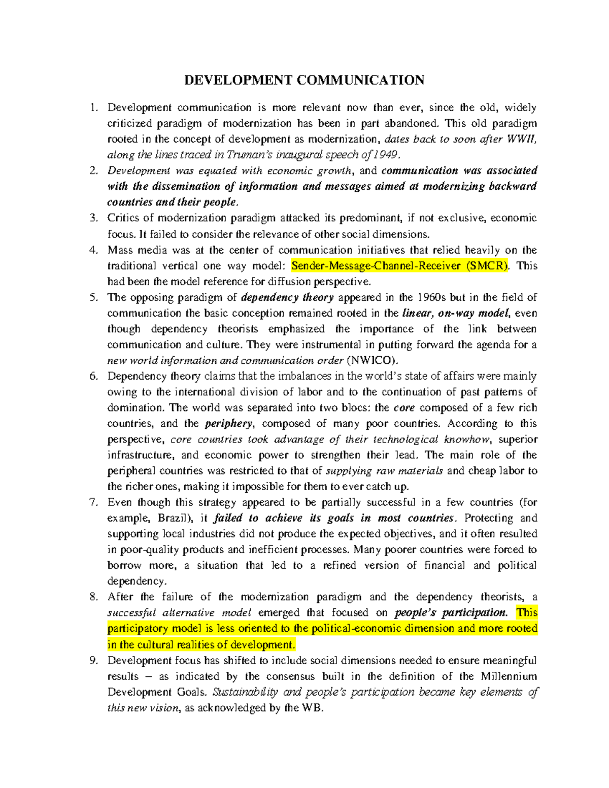 Dev Comm-converted - Calcutta University UG/PG level notes on ...