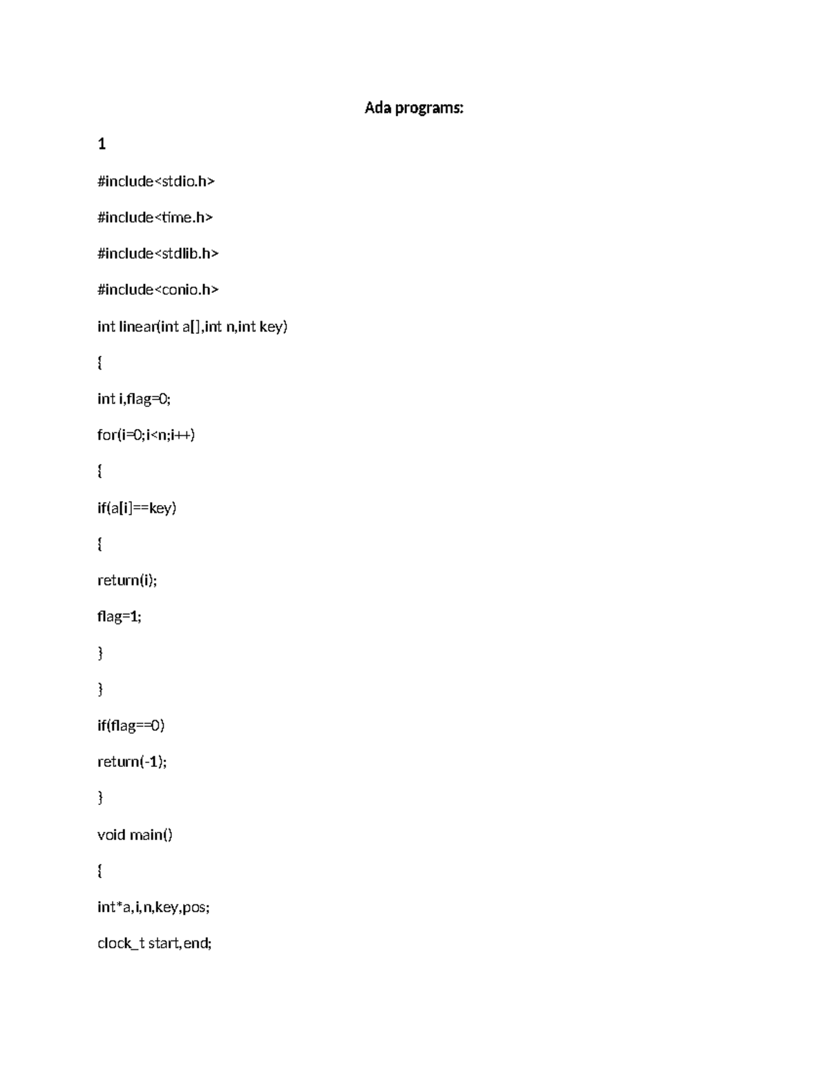 Ada programs - lab manual - Ada programs: 1 #include #include - Studocu