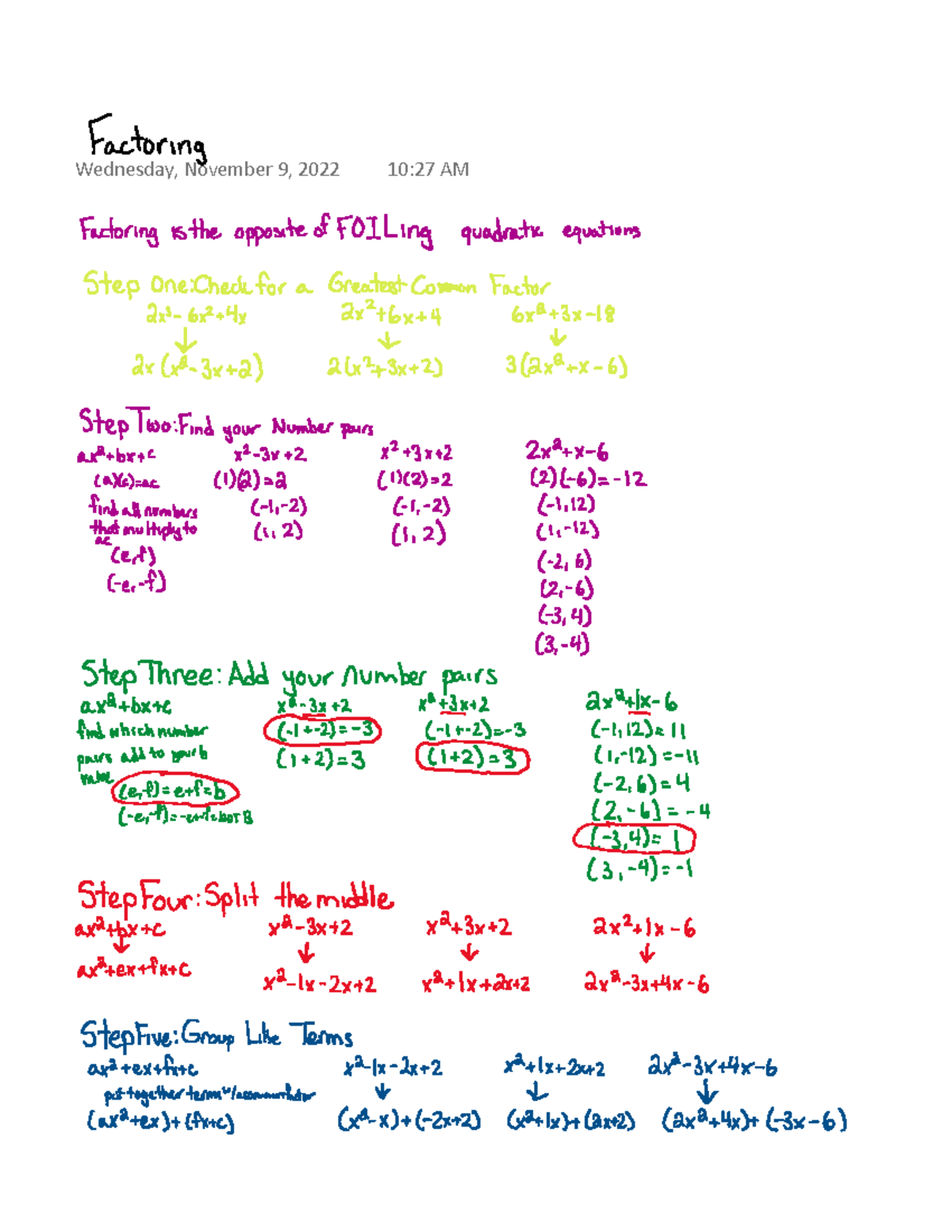 Factoring Instruction - FIN 26074 - Wednesday, November 9, 2022 10:27 AM - Studocu