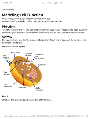 Cells The Building Blocks of Life Tutorial - Lesson Activity ...