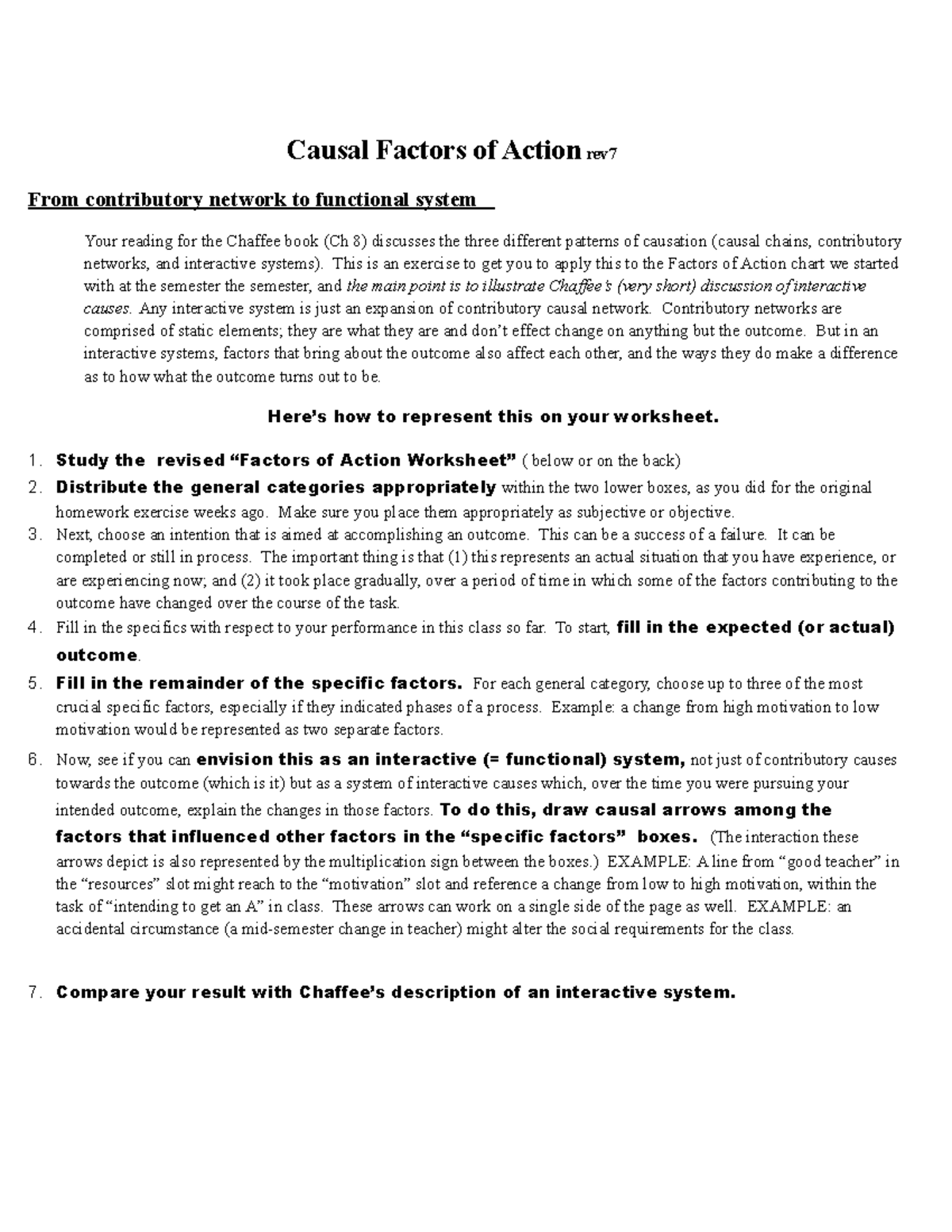 5-Causal Factors of Action rev7 - This is an exercise to get you to ...