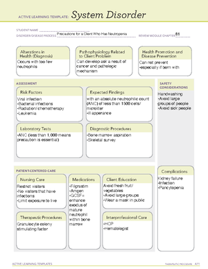 Prioritizing Care for a Group of Clients - ACTIVE LEARNING TEMPLATES ...