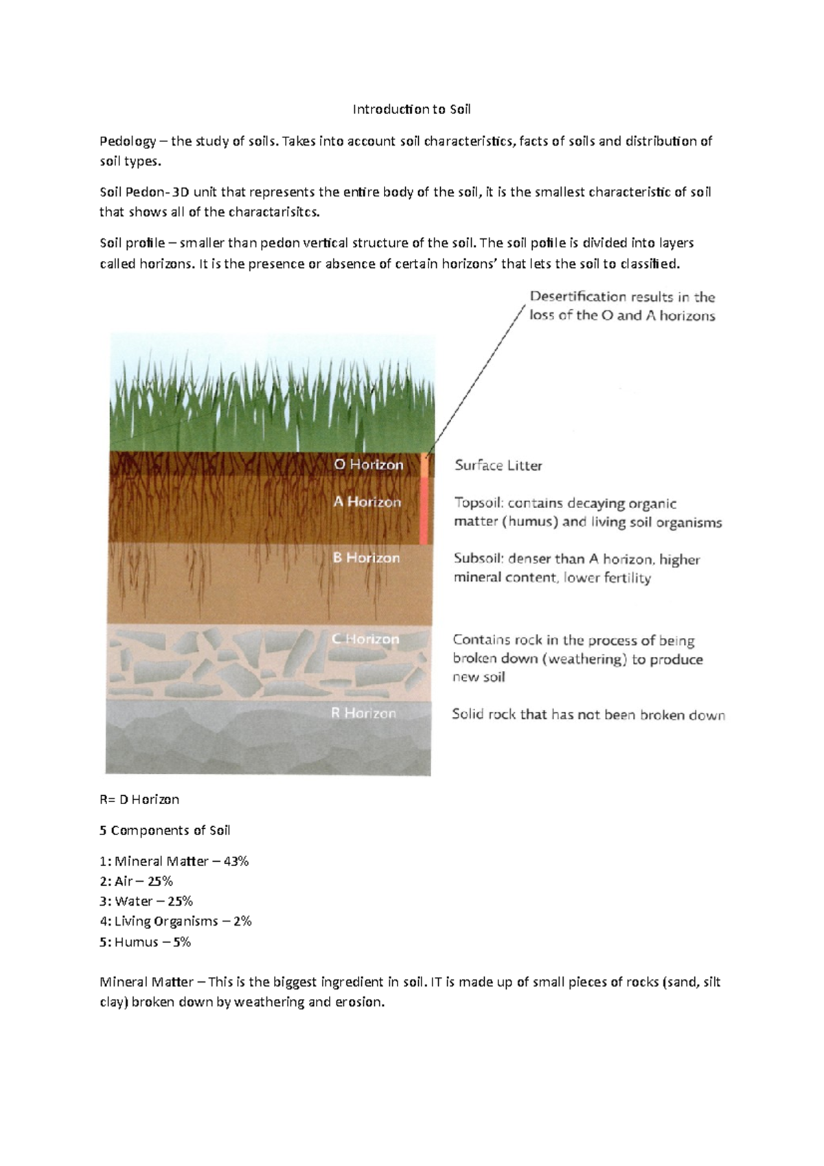 Introduction to Soil - Lecture notes 1-15 - Introduction to Soil ...