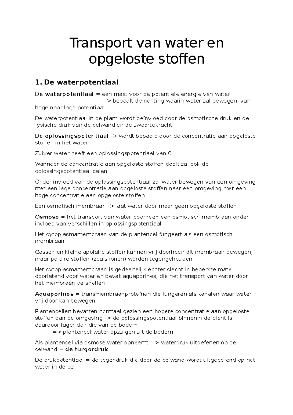 Opgeloste Stoffen