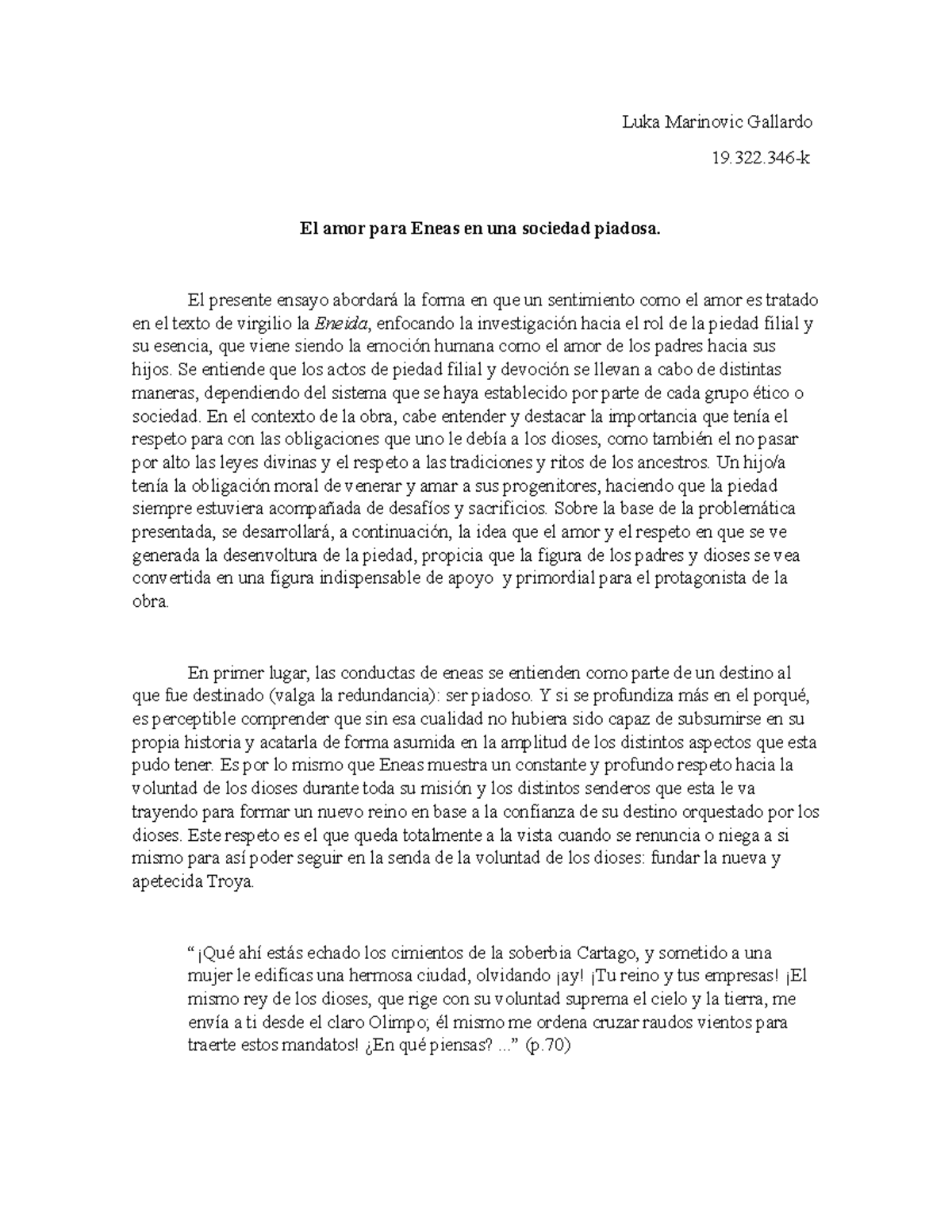Ensayo 1 - Eneida 19 muy buena info para entender - Luka Marinovic ...
