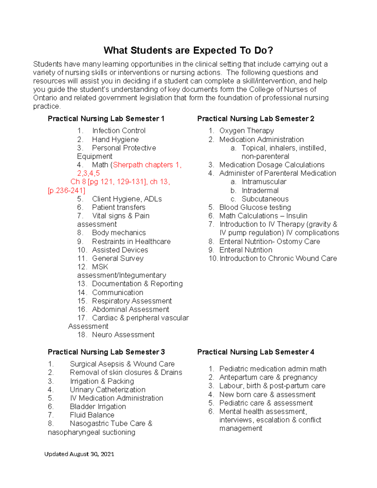 What students are expected to do 2022 2023 - What Students are Expected ...