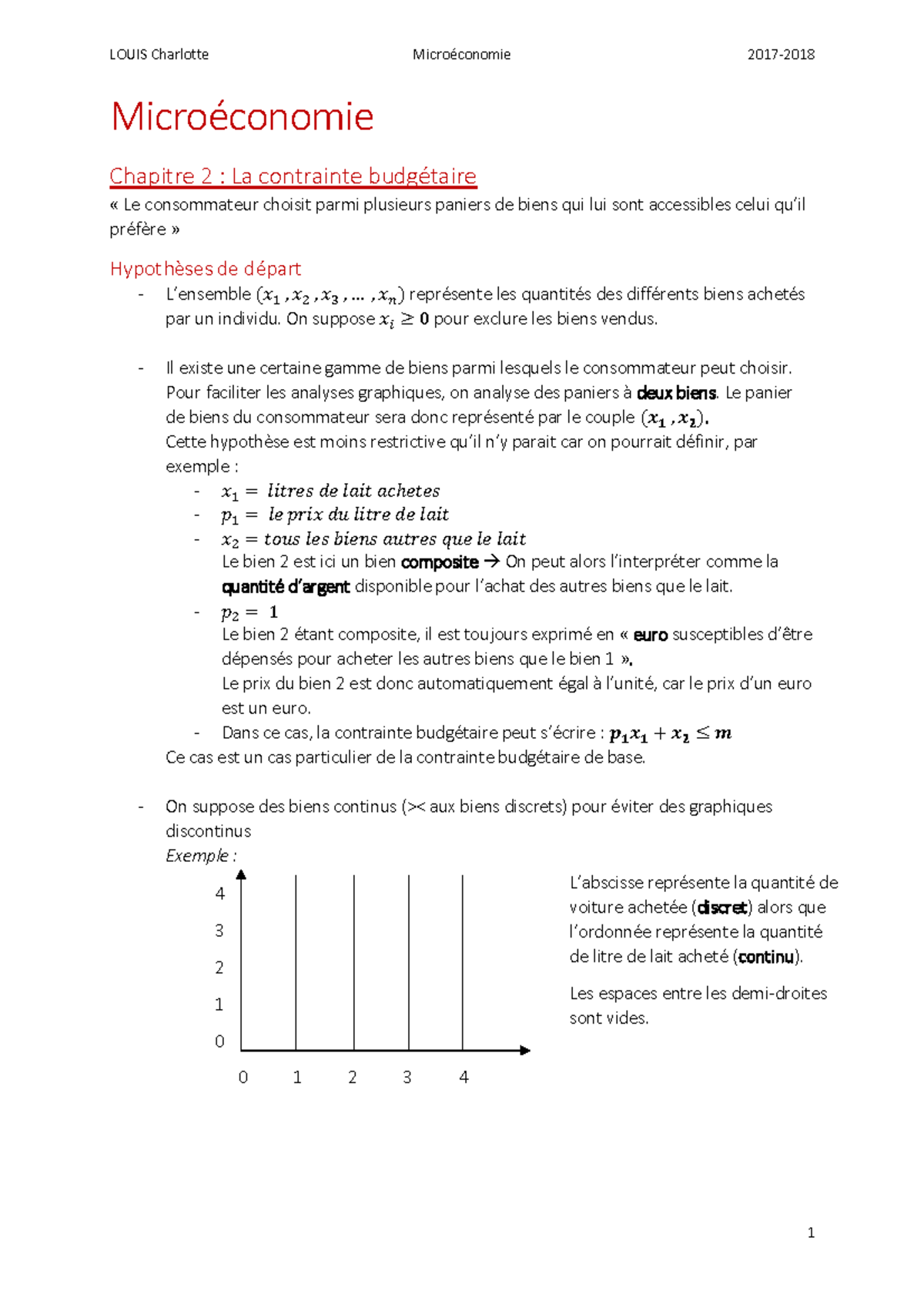 Microeconomie BAC2 Partie 1 - Warning: TT: undefined function: 32 Microéconomie Chapitre 2 : La ...