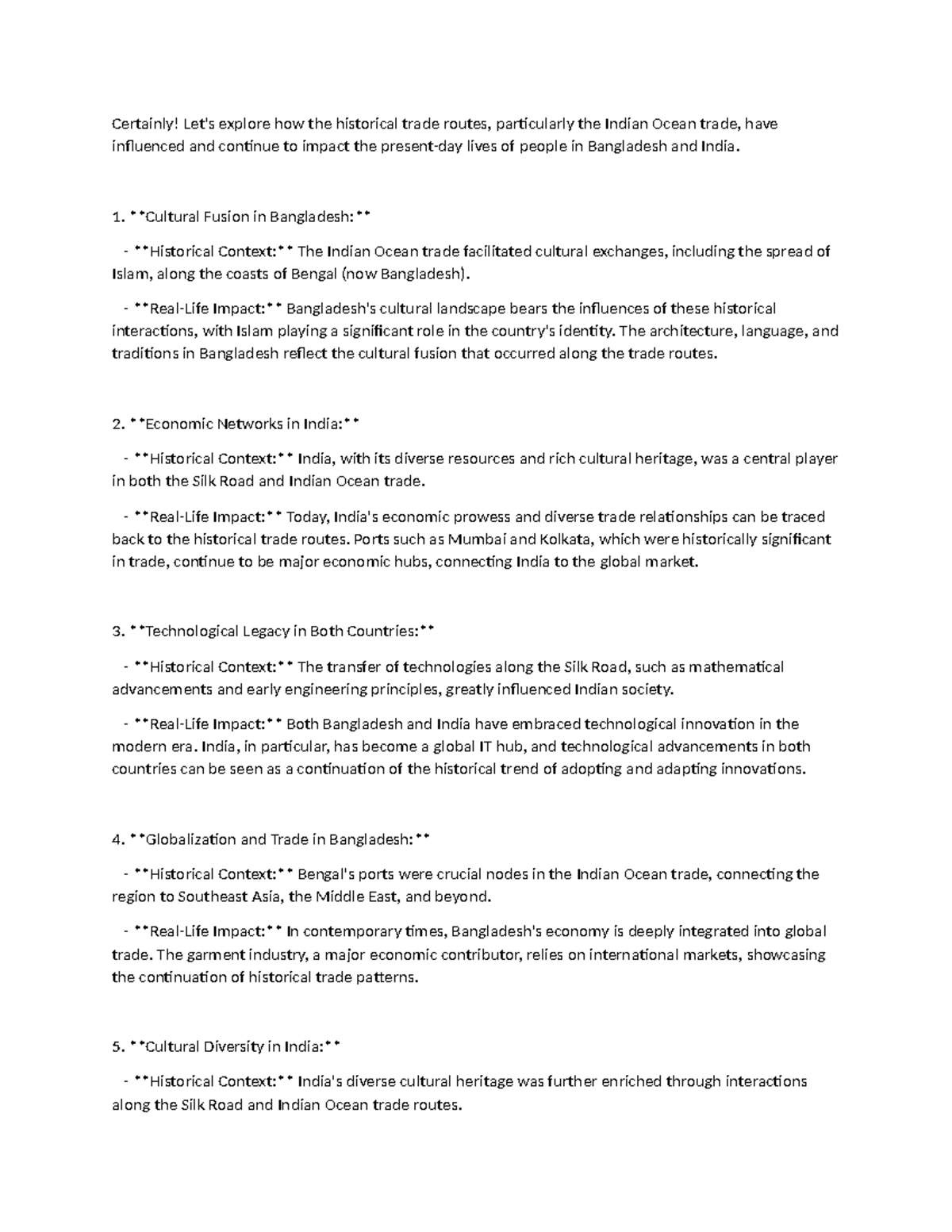 Test - Certainly! Let's explore how the historical trade routes ...