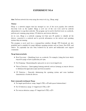 CN EXP3 - Computer Network Experiment 3 - COMPUTER NETWORK CN - LAB - SEM-V (CSL502) Experiment ...