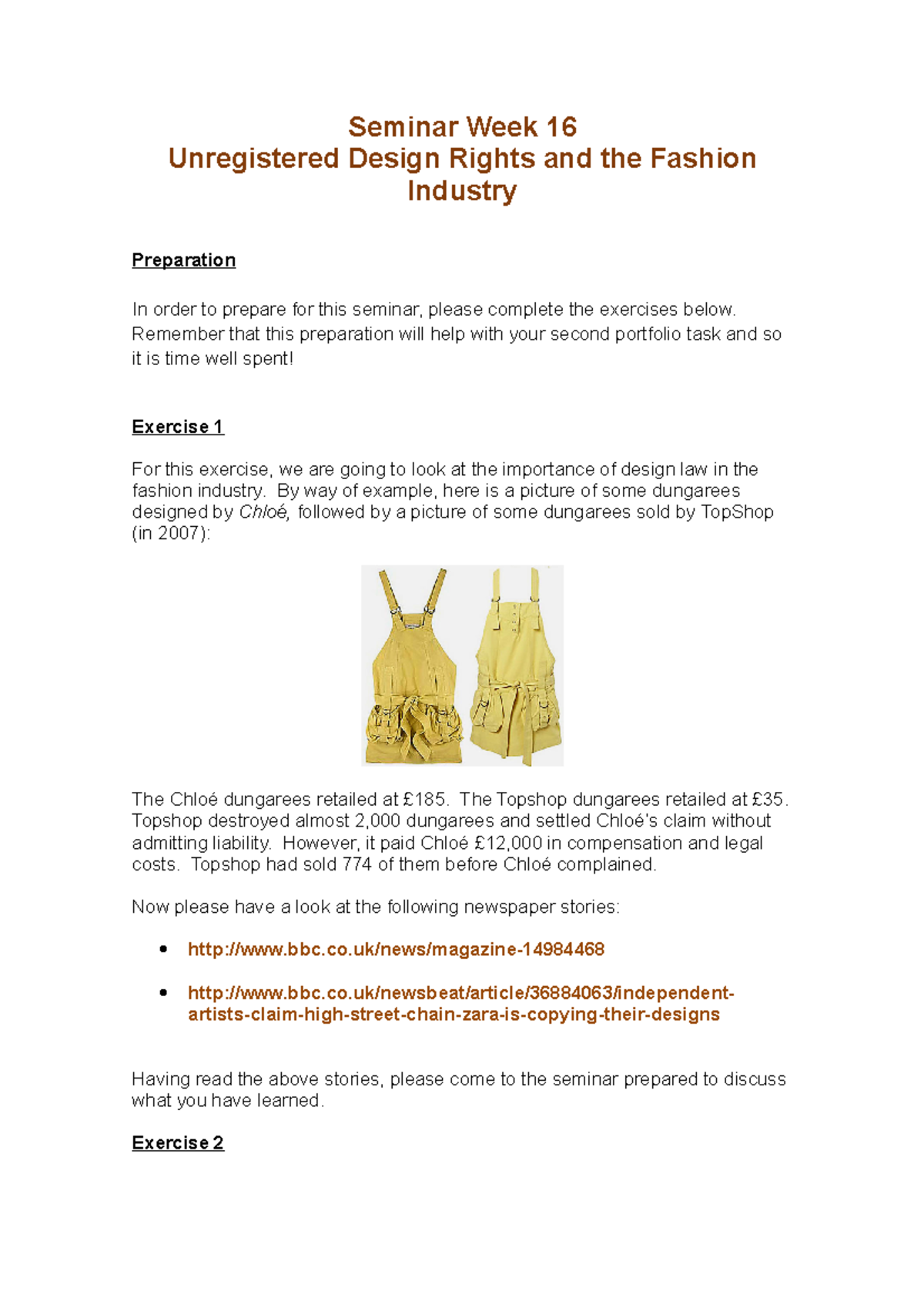 Unregistered Designs Seminar Week 16 - LLBP3025 - De Montfort ...