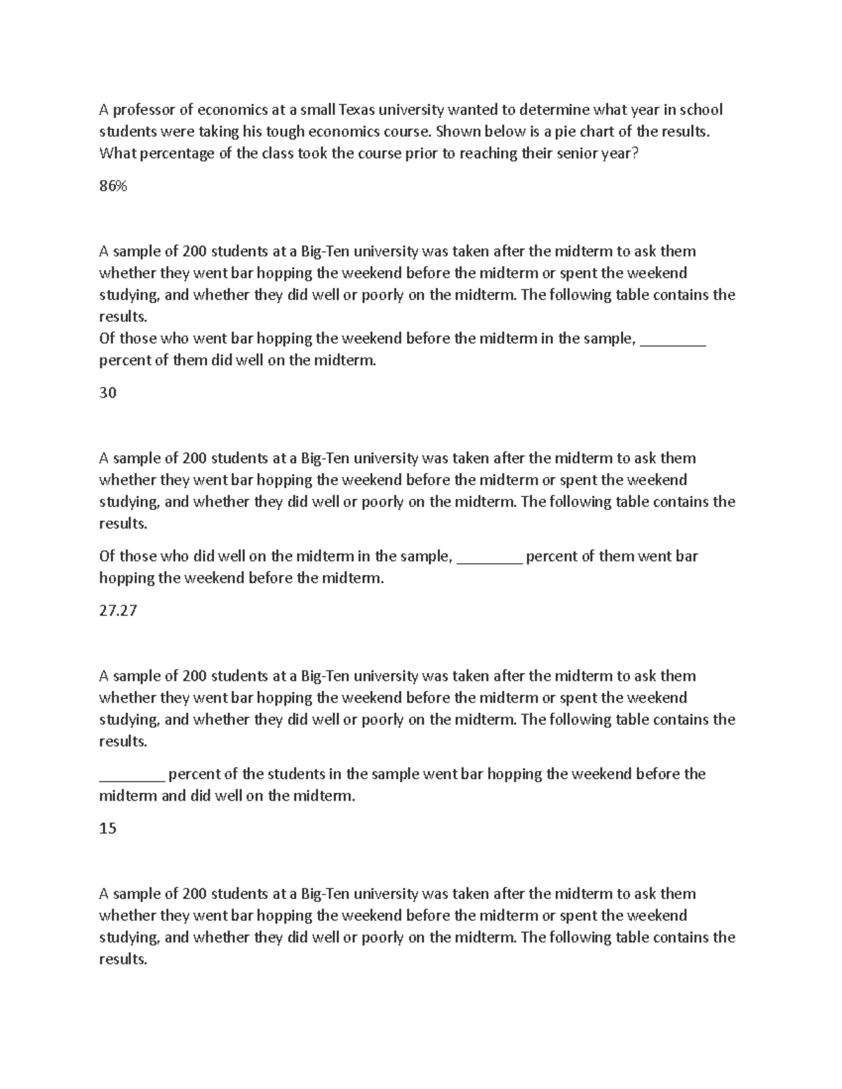 ECON426 HW2 - Homework #2 - A professor of economics at a small Texas ...