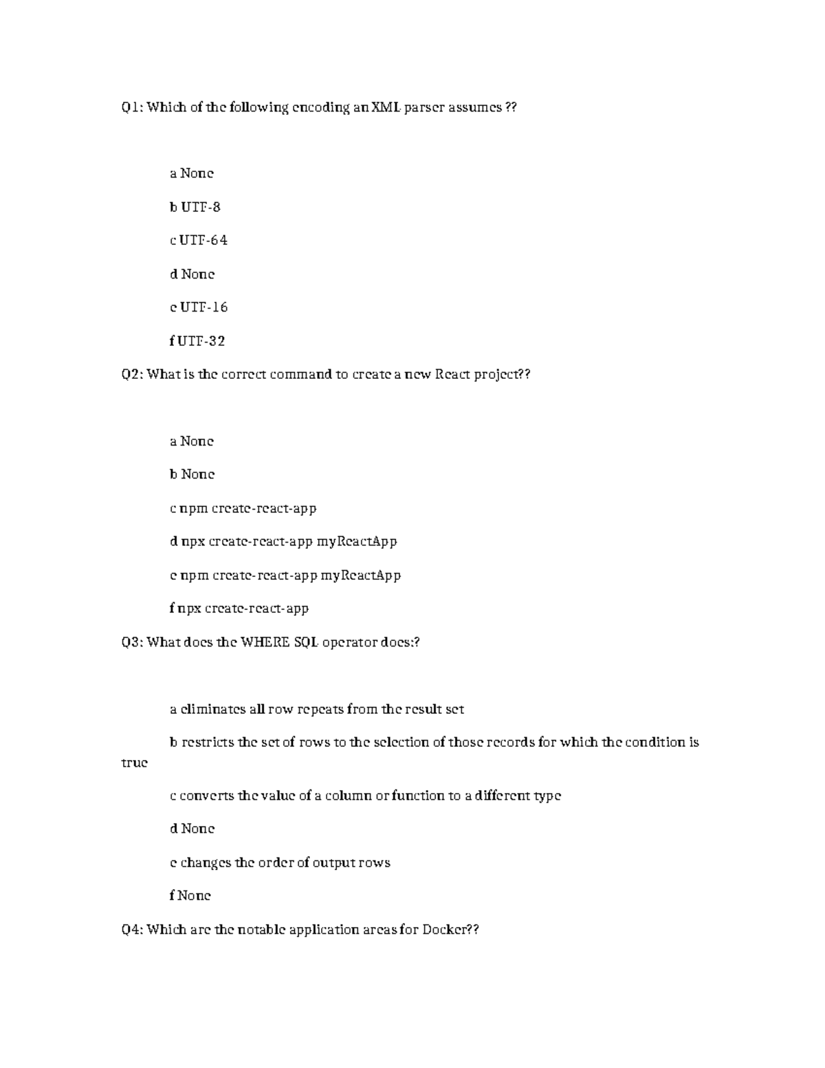 5 Answer for BRYR - ihuu sfd - Q1: Which of the following encoding an ...