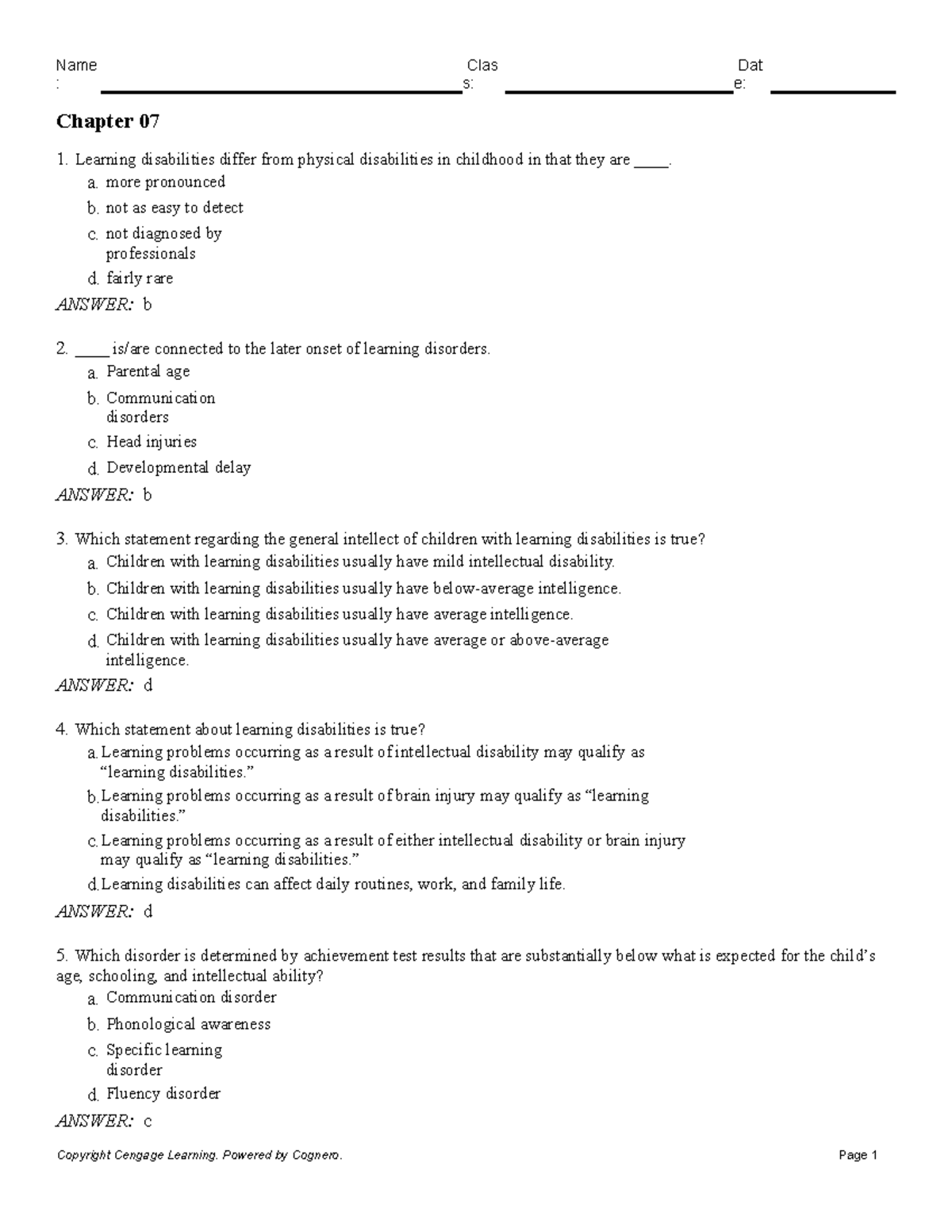 Chapter 07 - sample questions - : s: e: Chapter 07 1. Learning ...