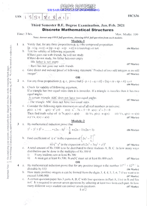 Discrete Mathematical Structures - DISCRETE MATHEMATICAL STRUCTURES Semester IV Course Code ...