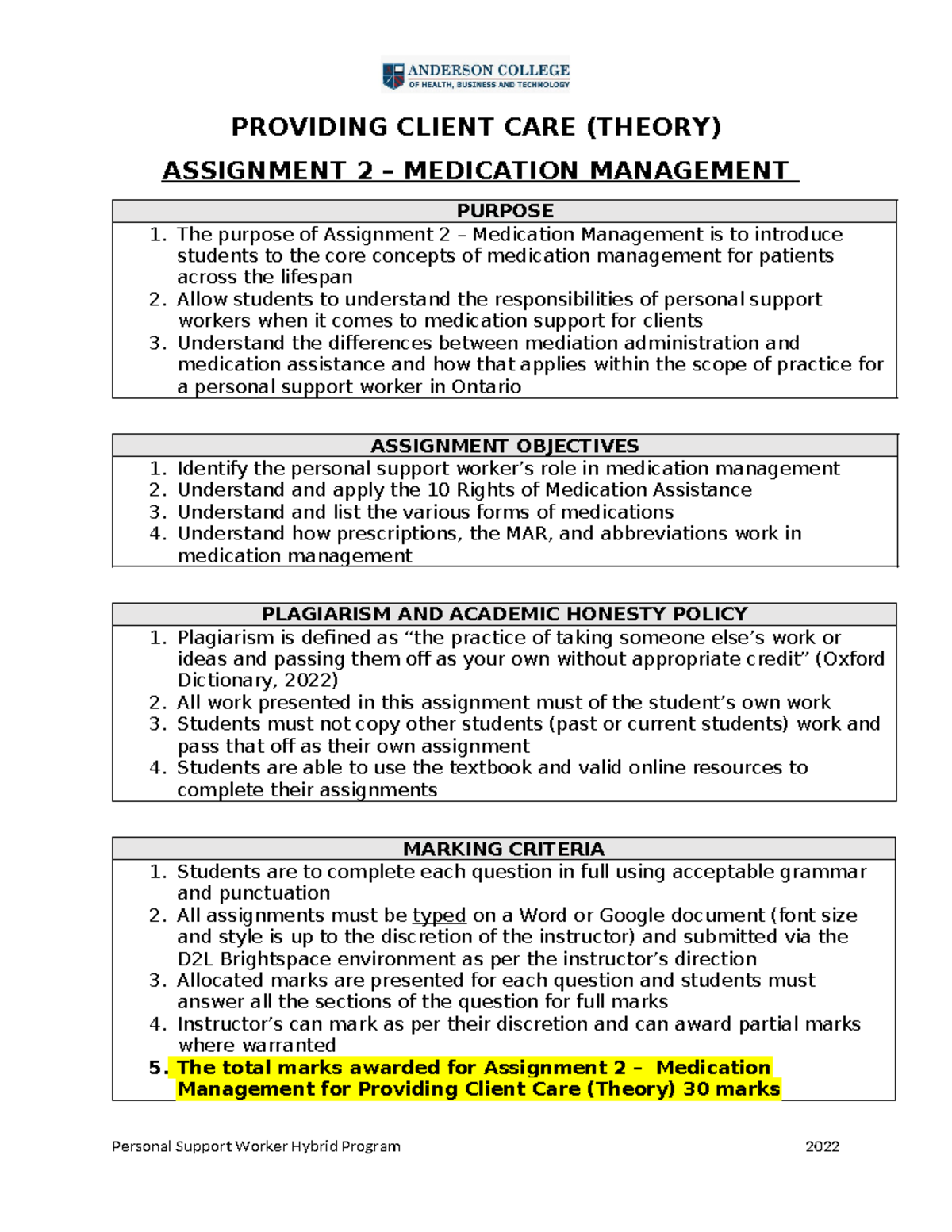 7Providing Client Care (T) - Assignment 2 - Meds - PROVIDING CLIENT ...