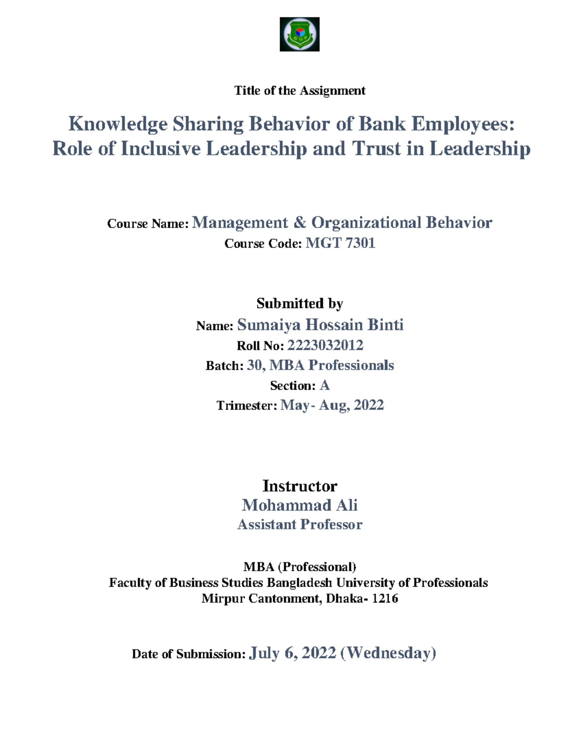 MOB Assignment - An Analysis of a few Bank employees ' Sharing Behavior ...