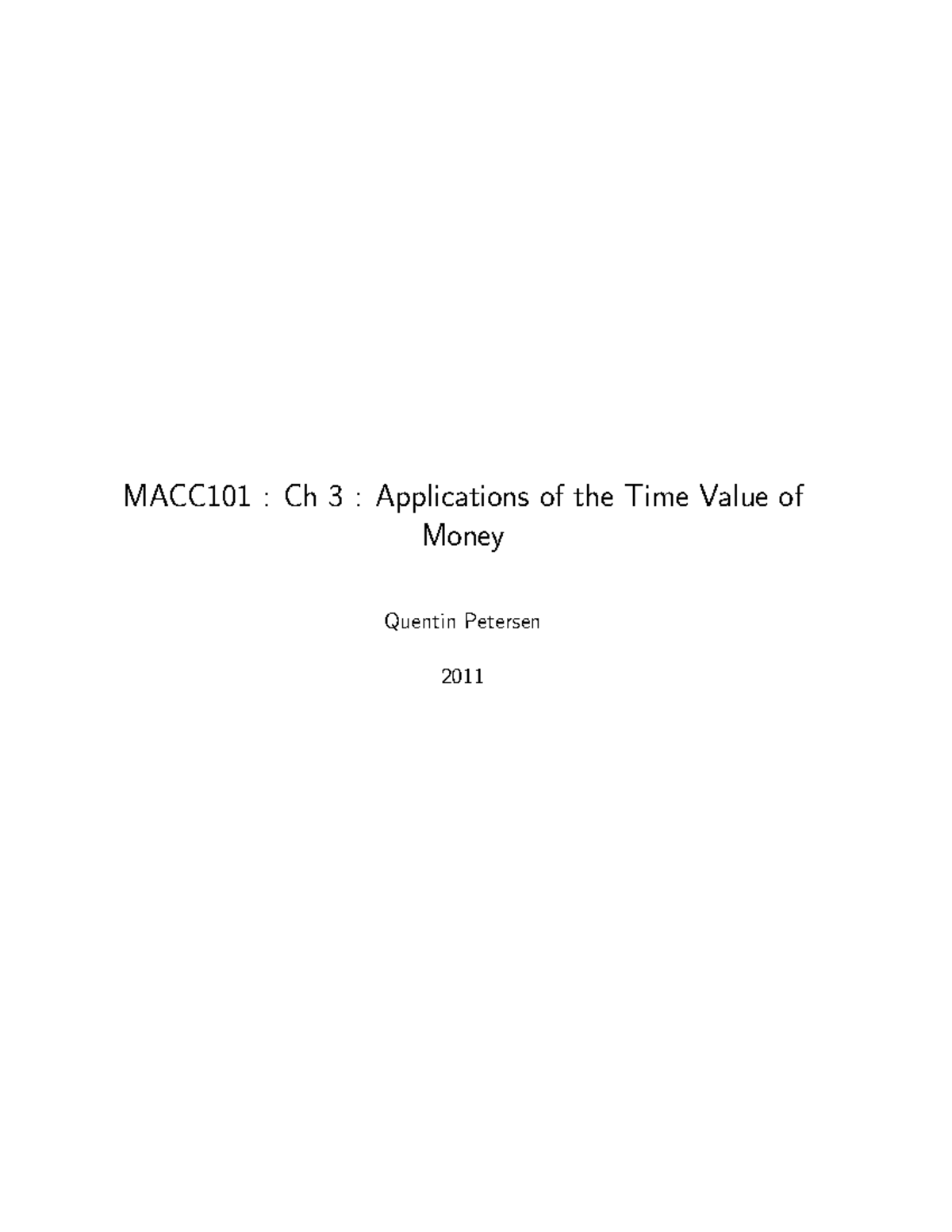 Ch3 Slides - PowerPoint notes from the lecture of MACV101 - MACC101 ...