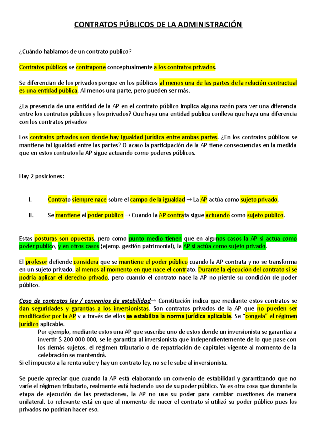 VIII. Contratos Públicos - CONTRATOS PÚBLICOS DE LA ADMINISTRACIÓN ...