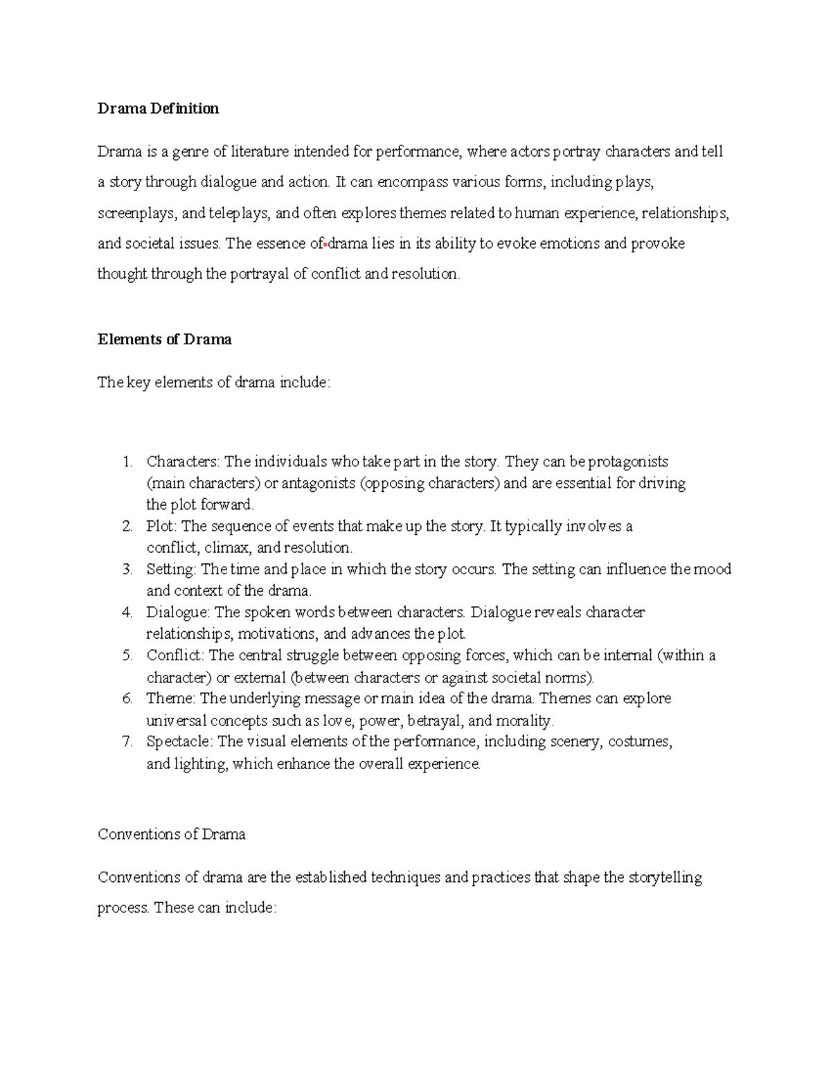 Drama - It can encompass various forms, including plays, screenplays ...
