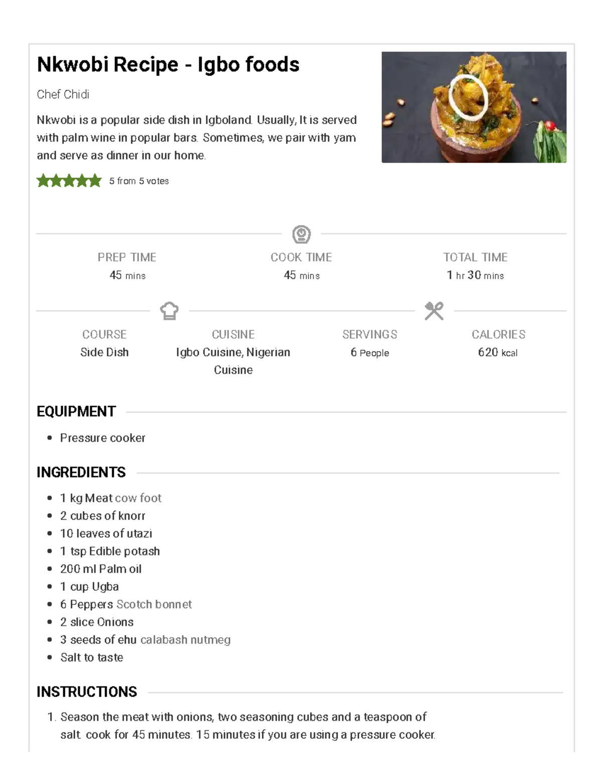 Nkwobi Recipe - Igbo foods - All Nigerian Foods - Nkwobi Recipe - Igbo ...