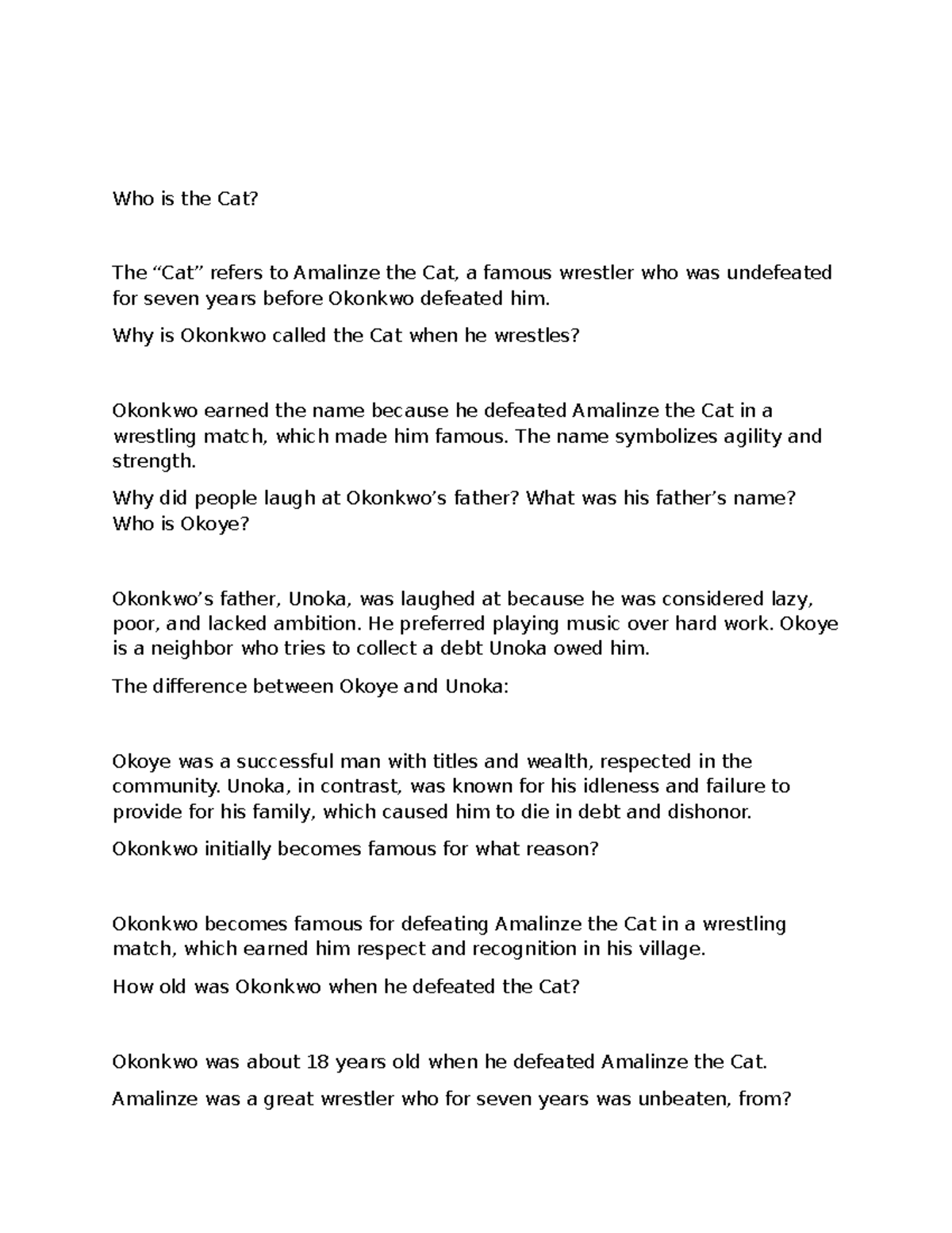 English ice task 4 - Ice task 4 - Who is the Cat? The “Cat” refers to ...