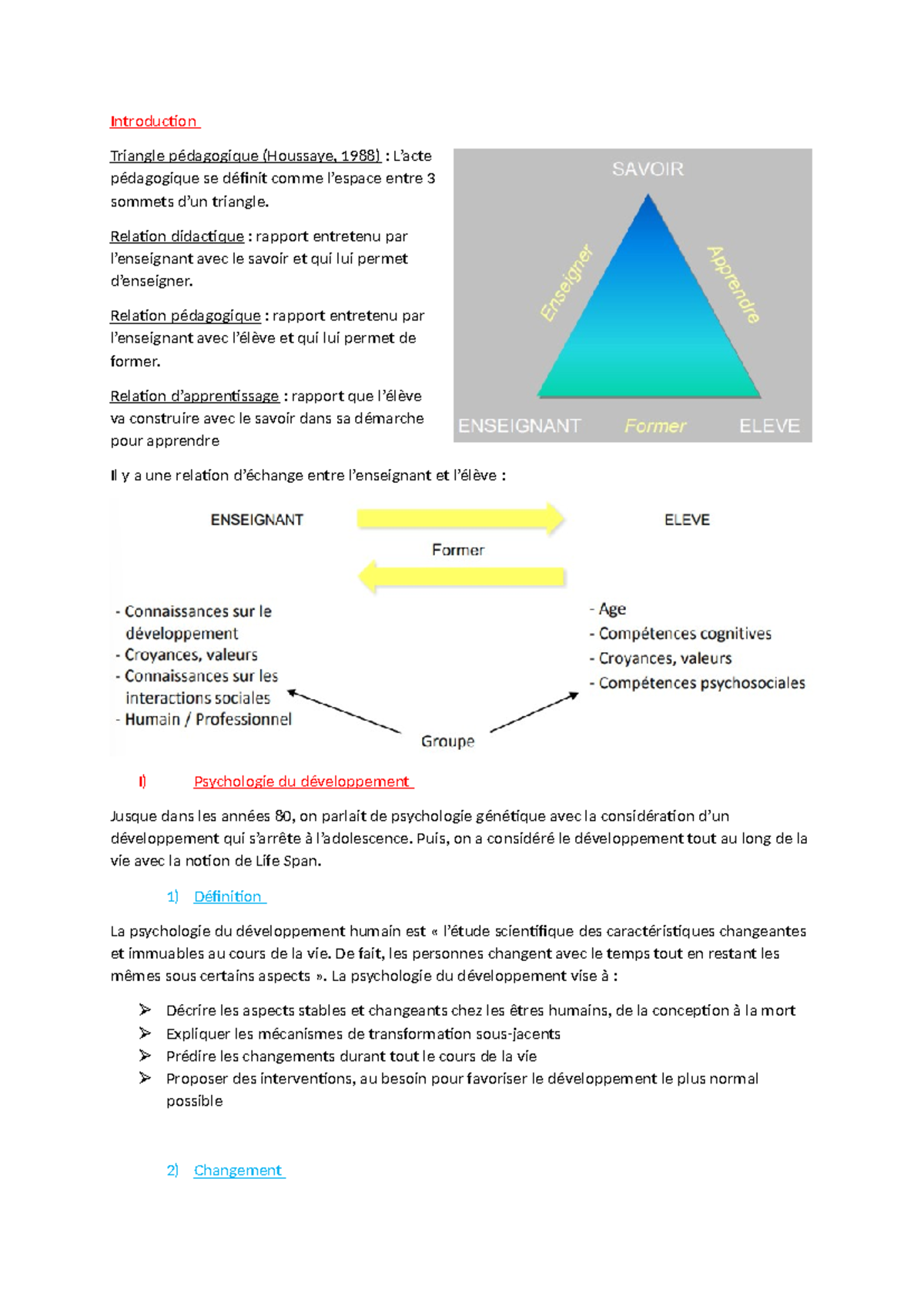 Connaissance des publics en formation - Introduction Triangle ...