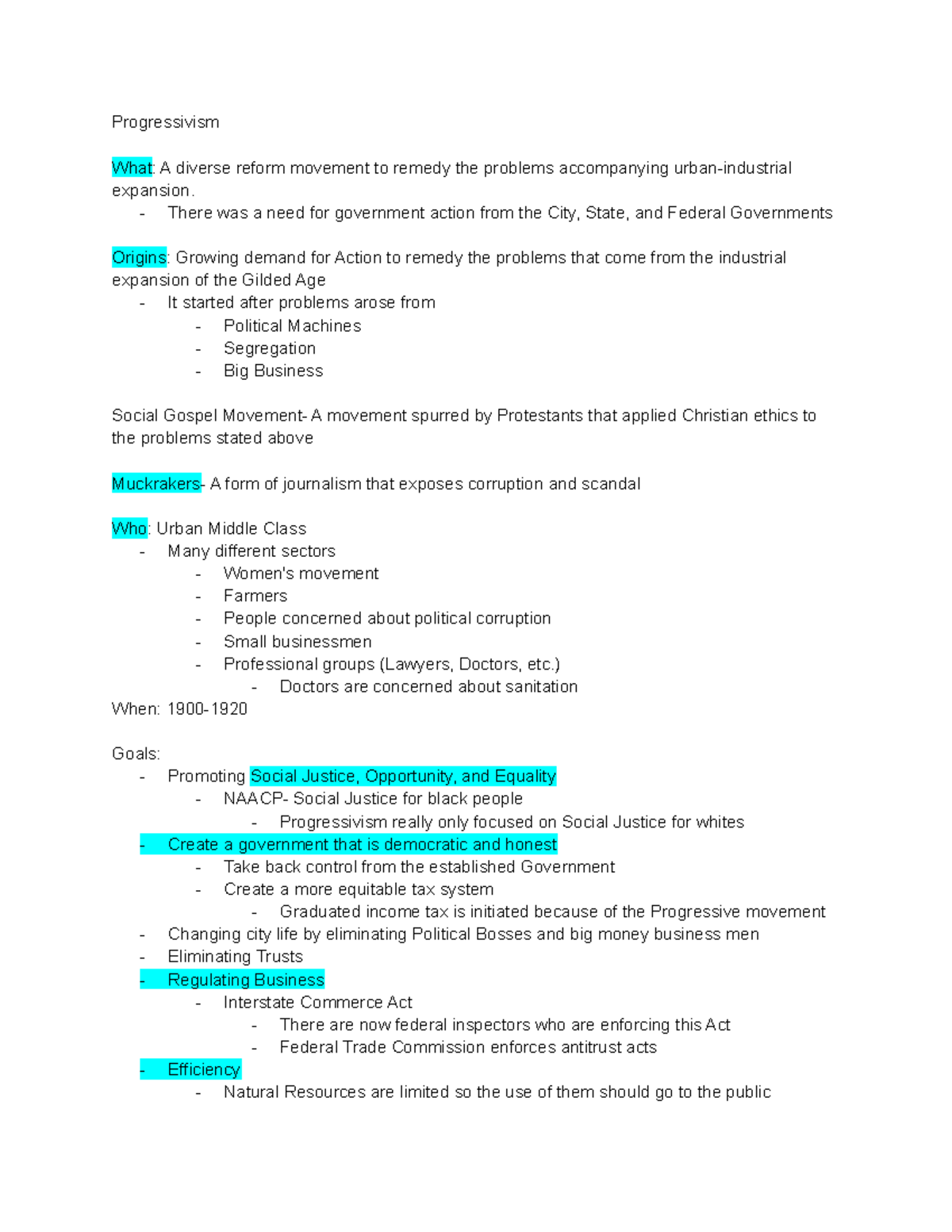 Progressivism - Professor Lenihan - Progressivism What: A diverse ...