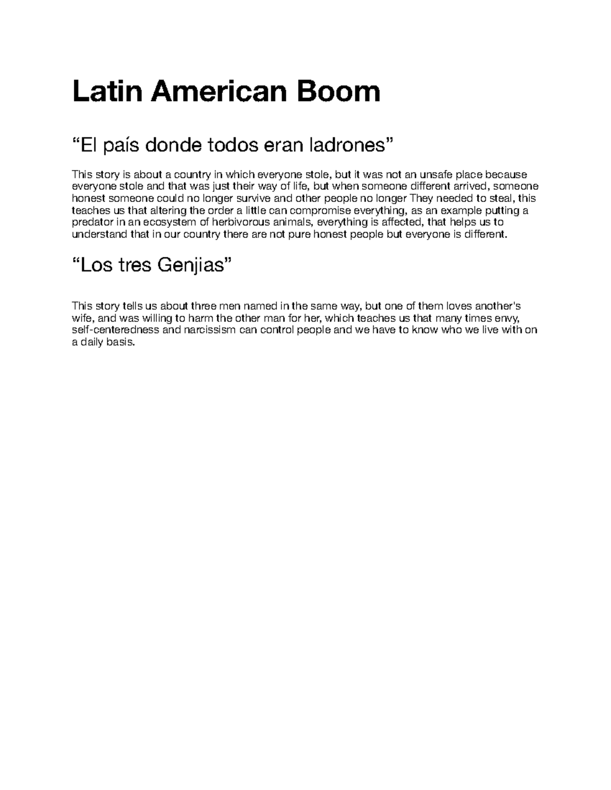 Latin American Boom - Latin American Boom “El país donde todos eran ...