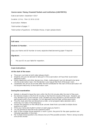 Tutorial solutions topic 04 - AFIN 3028 Financial risk management ...