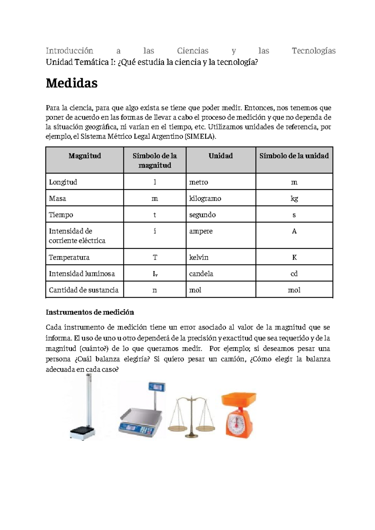 U1.S1 - Medidas - Info de los apuntes de clase de la materia del CPU ...