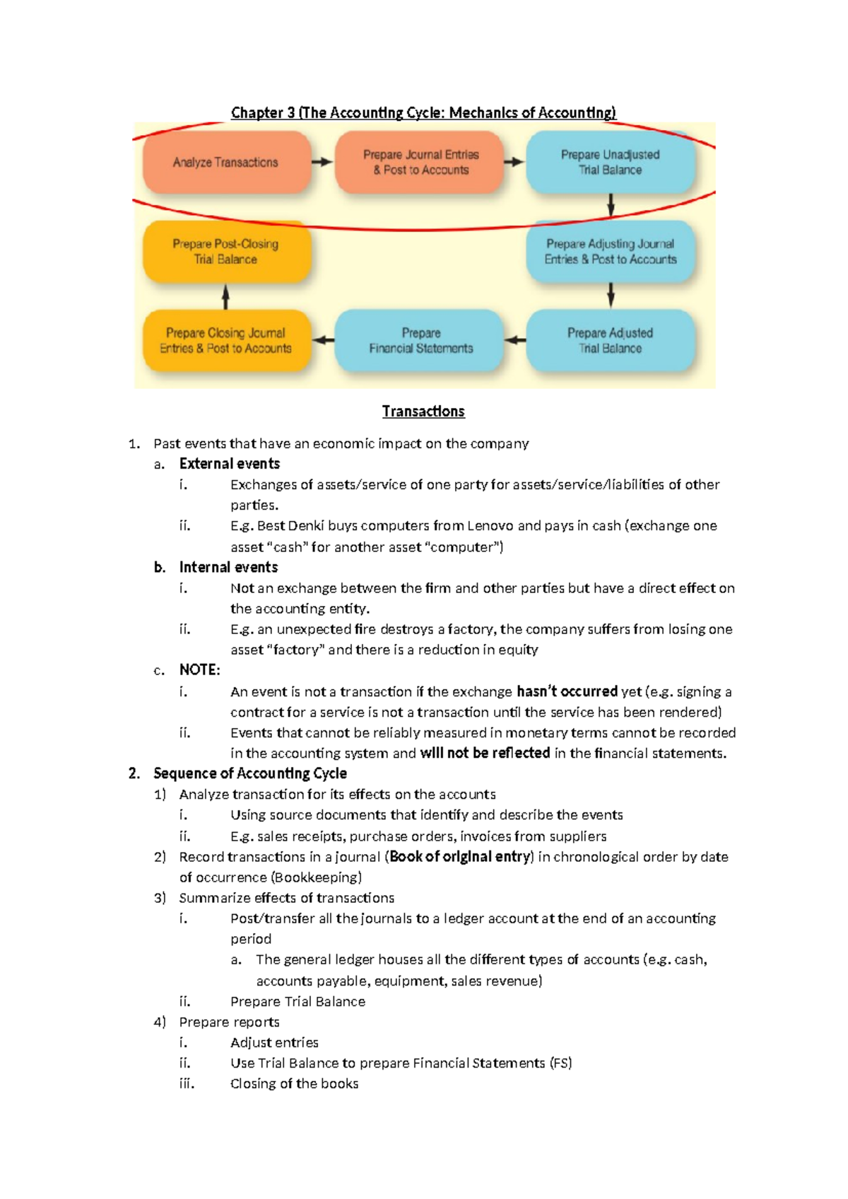 ACC1701 Week 3 Chapter 3 - Chapter 3 (The Accounting Cycle: Mechanics ...