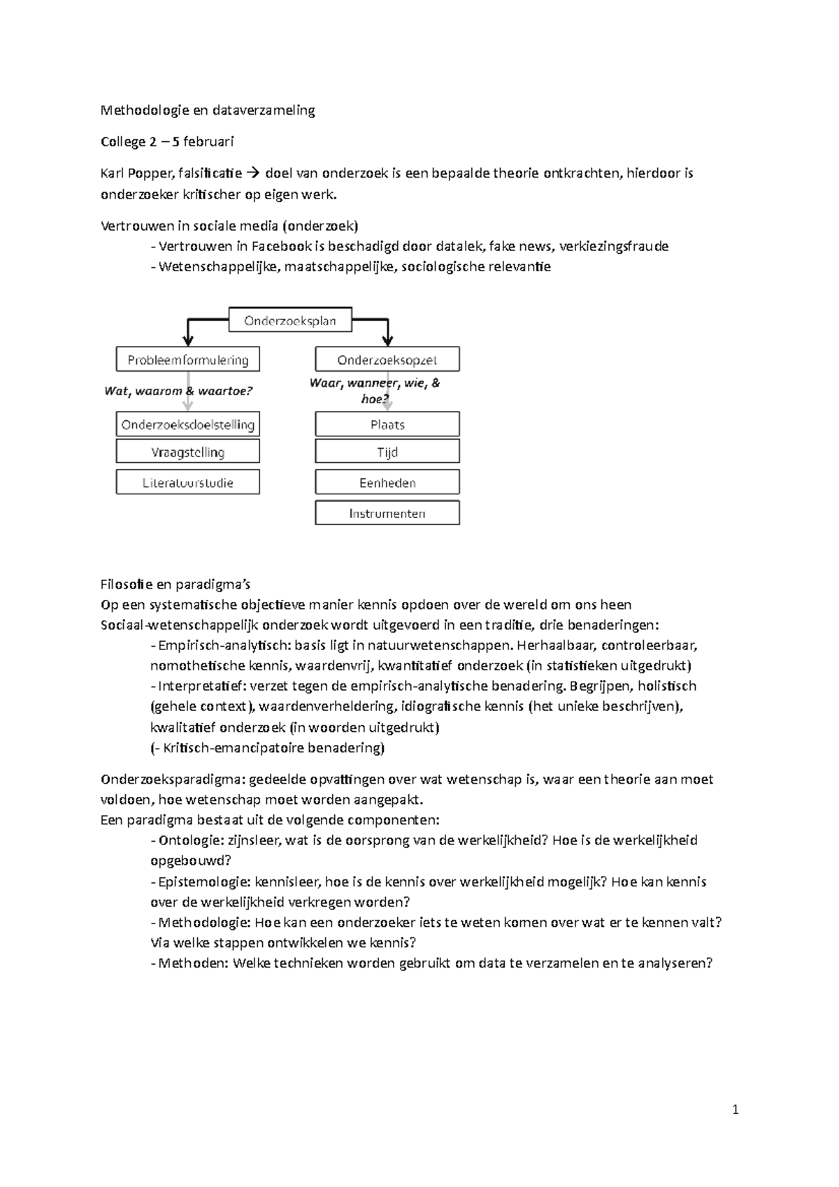 Methodologie en Dataverzameling RUG college aantekeningen ...