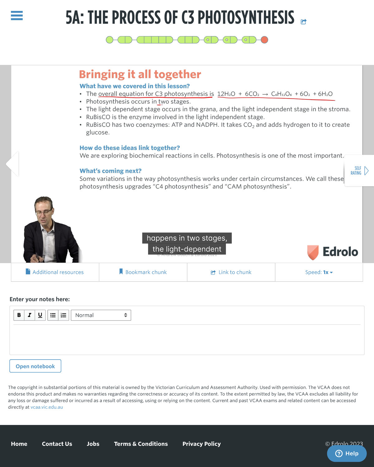 5A The process of C3 photosynthesis - 5A: THE PROCESS OF C3 ...