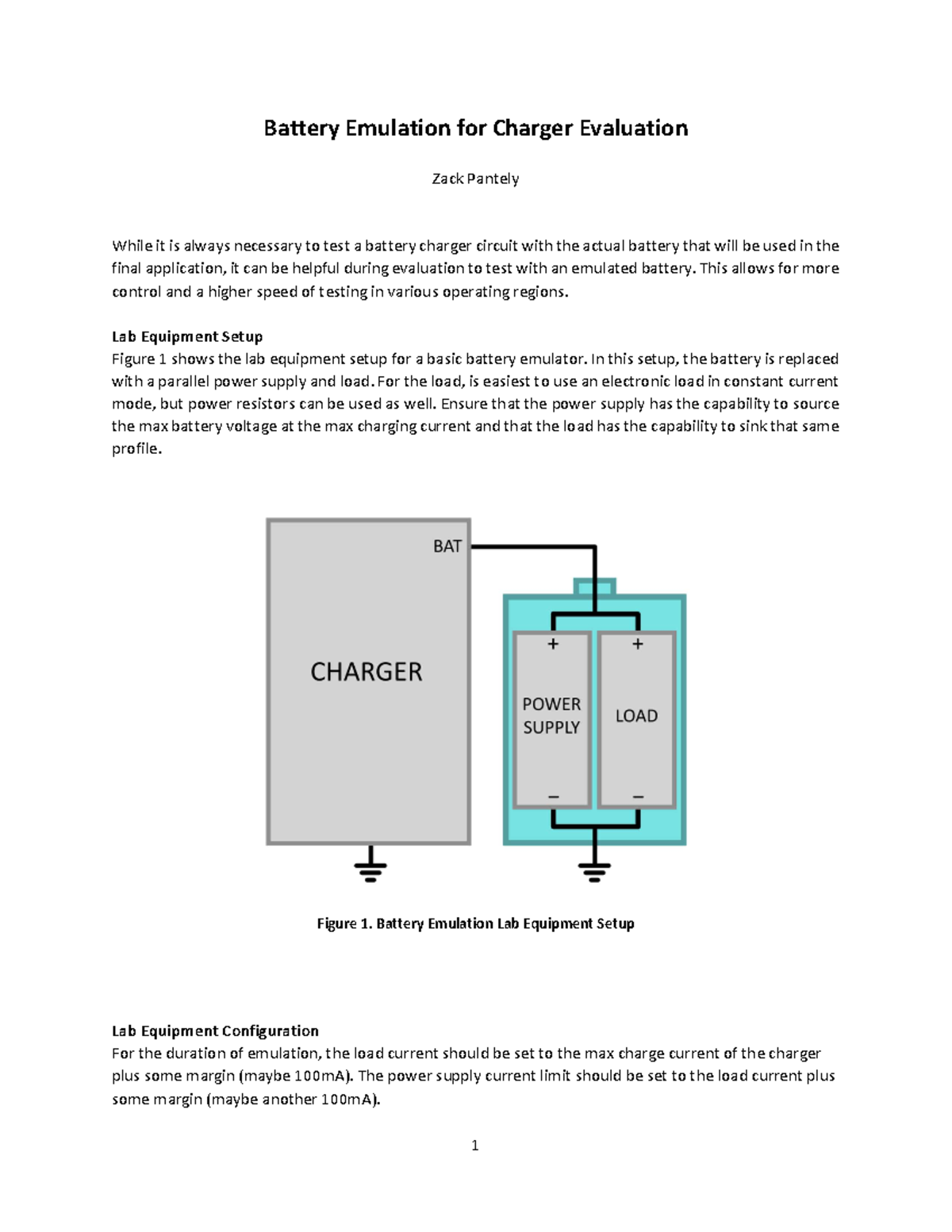 7558.Battery Emulation for Charger Evaluation - 1 Battery Emulation for ...