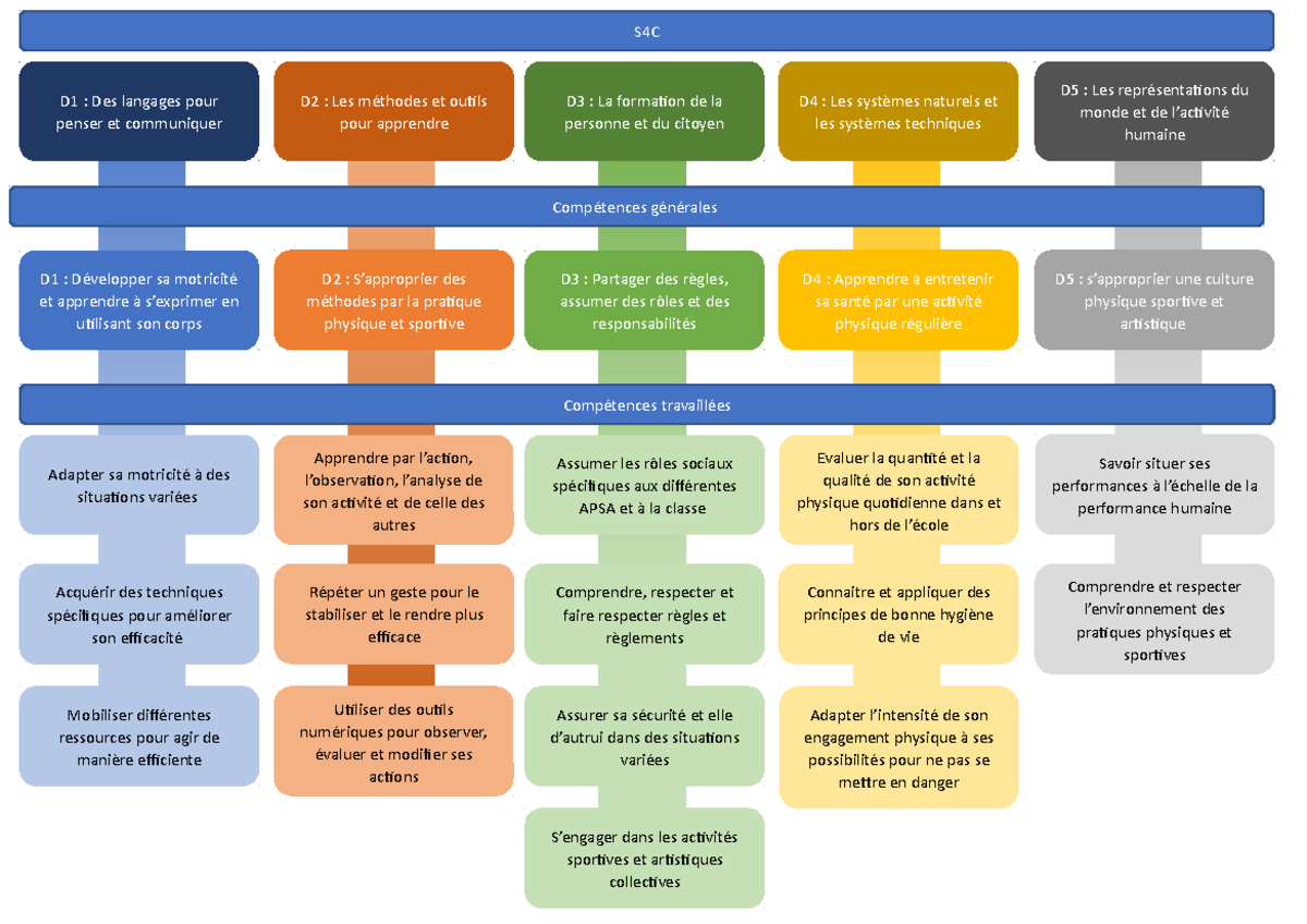 S4C + compétences générales et travaillées - S4C D5 : Les ...