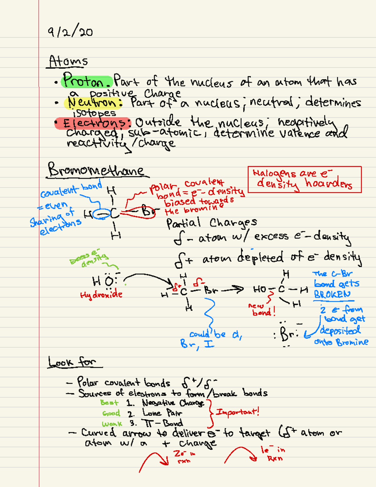 Intro to Orgo 9/2/20 - Warning: Error during font loading: XMLHttpRequest is not defined Warning ...