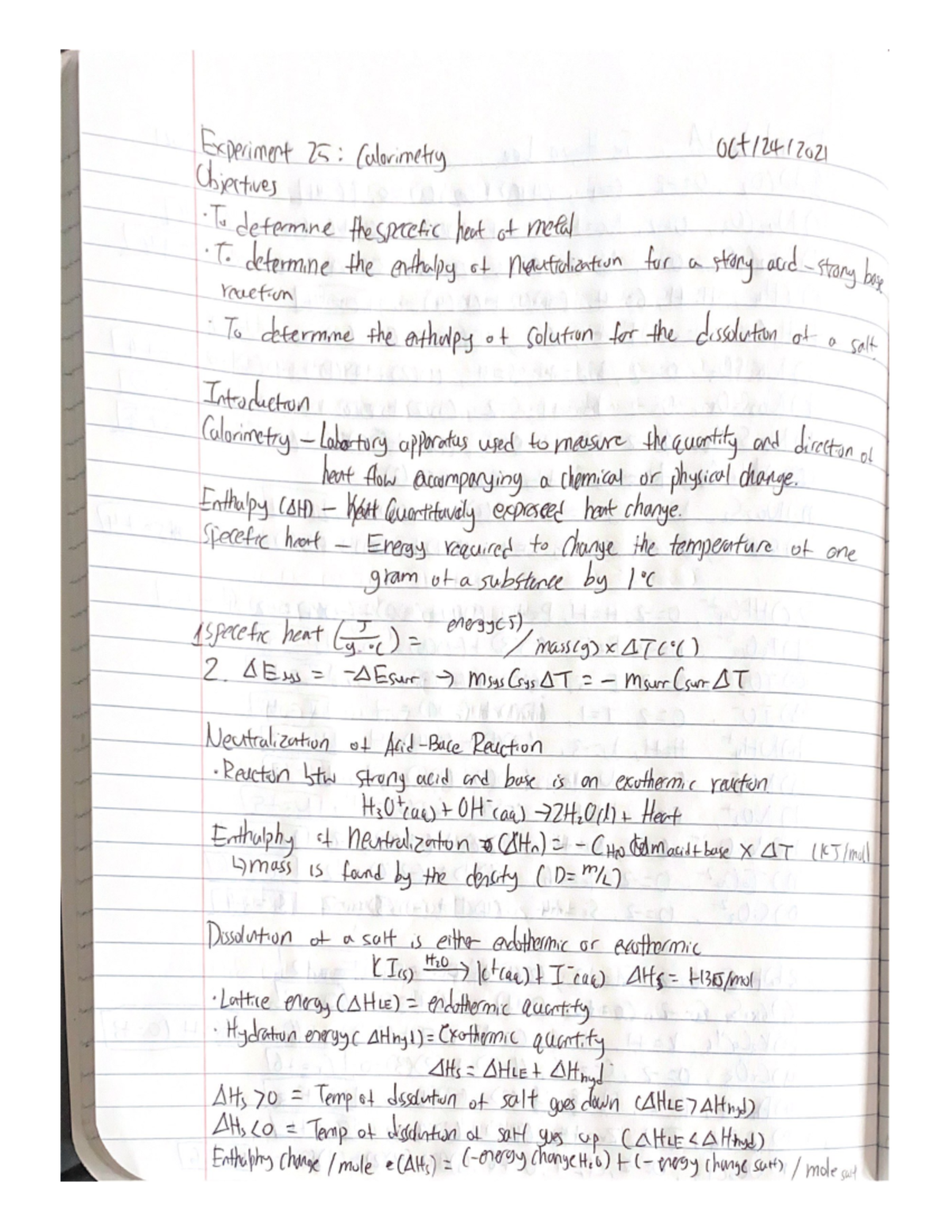 Pre Lab CalorimetryPre Lab CalorimetryPre Lab CalorimetryPre Lab ...