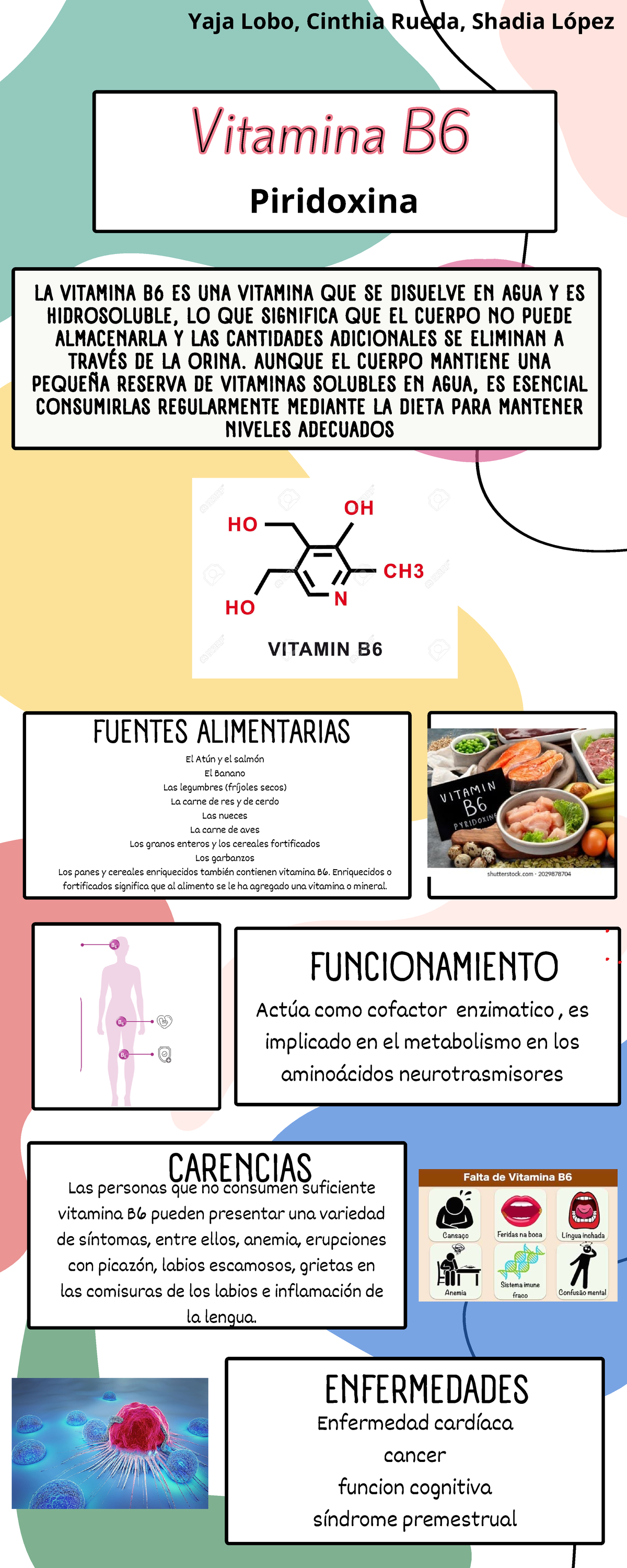 Vitamina B6 - LA VITAMINA B6 ES UNA VITAMINA QUE SE DISUELVE EN AGUA Y ...