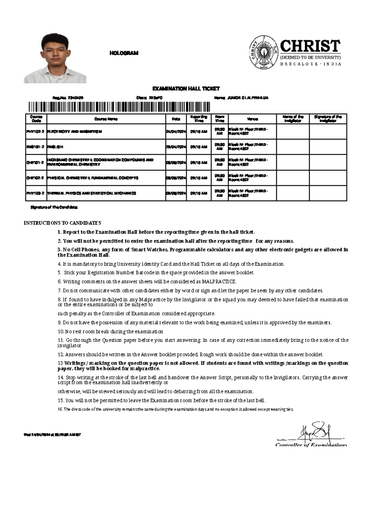 Kp.christuniversity.in Knowledge Pro Student Login New Action.do method ...