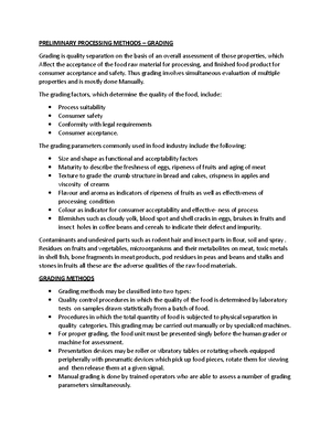 Production and processing of vegetables - PRODUCTION AND PROCESSING OF ...