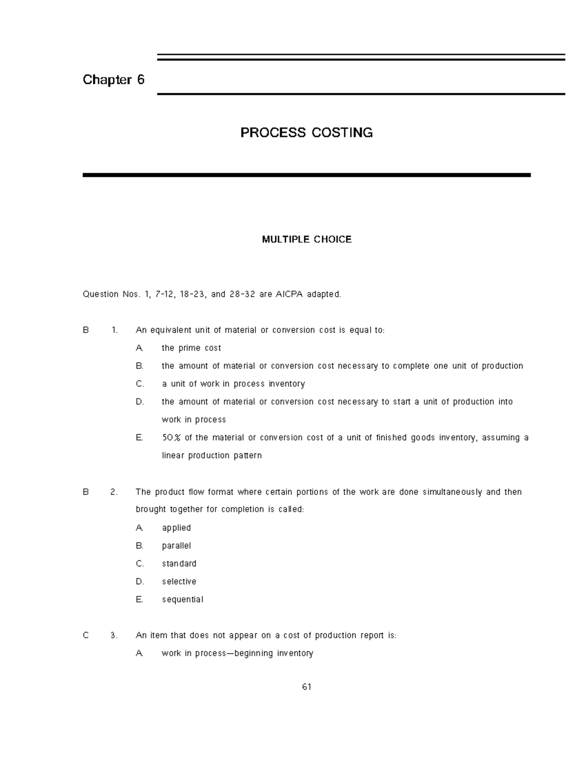 Toaz - all about process costing in the subject fundamentals of cost ...
