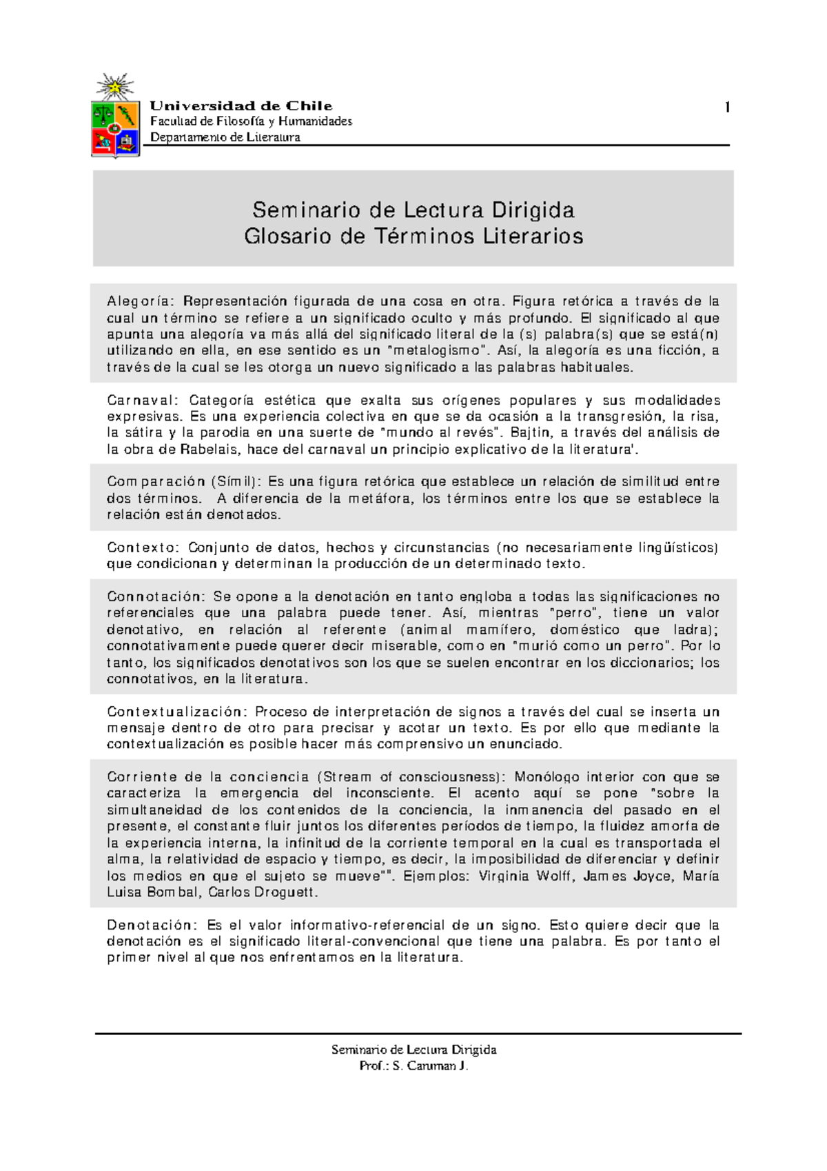 Glosario de t rminos literarios - Facultad de Filosofía y Humanidades ...