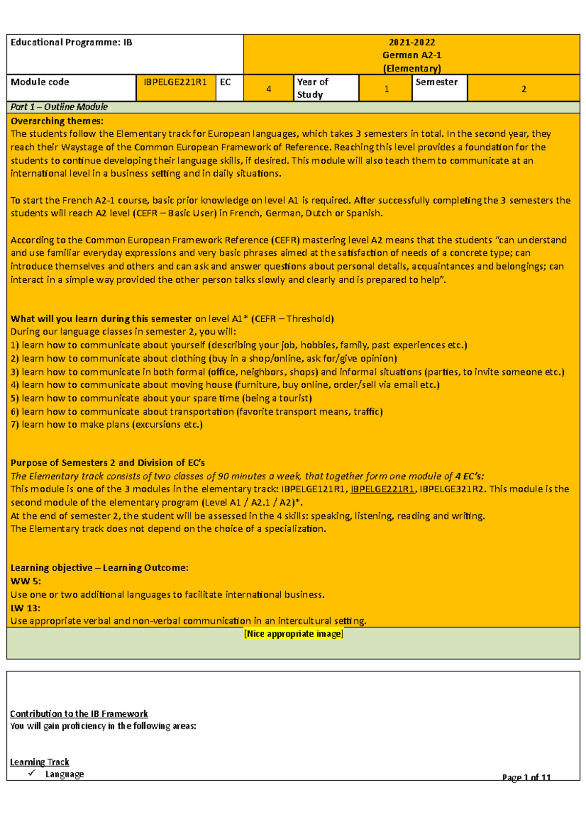 Elementary German Ibpelge 221R1 2021-22 MD - Educational Programme: IB ...