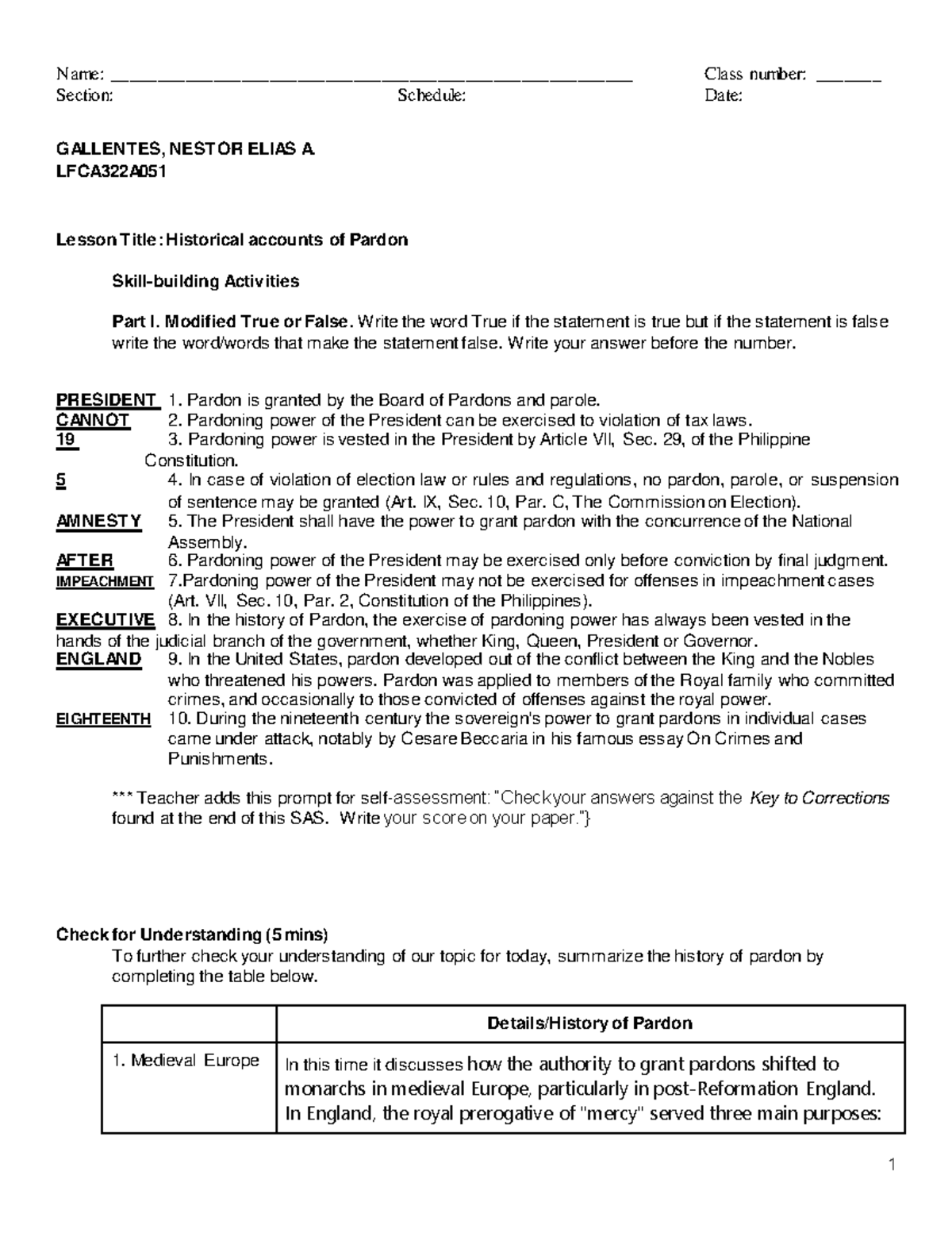 Lesson 12 Activity Name