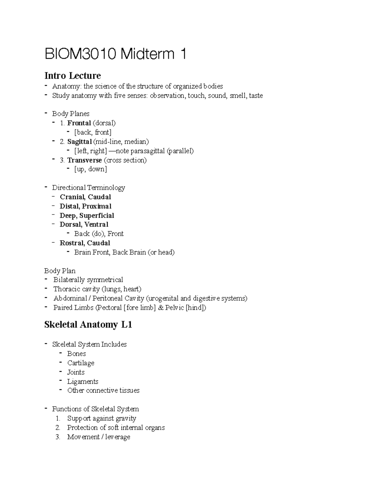 BIOM3010 Intro Lecture Notes with Images - BIOM3010 Midterm 1 Intro ...