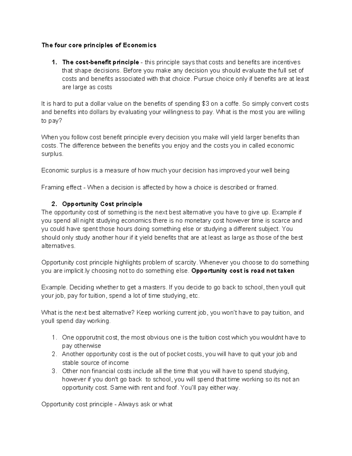 Mirco Midterm Review - Lecture notes - The four core principles of ...