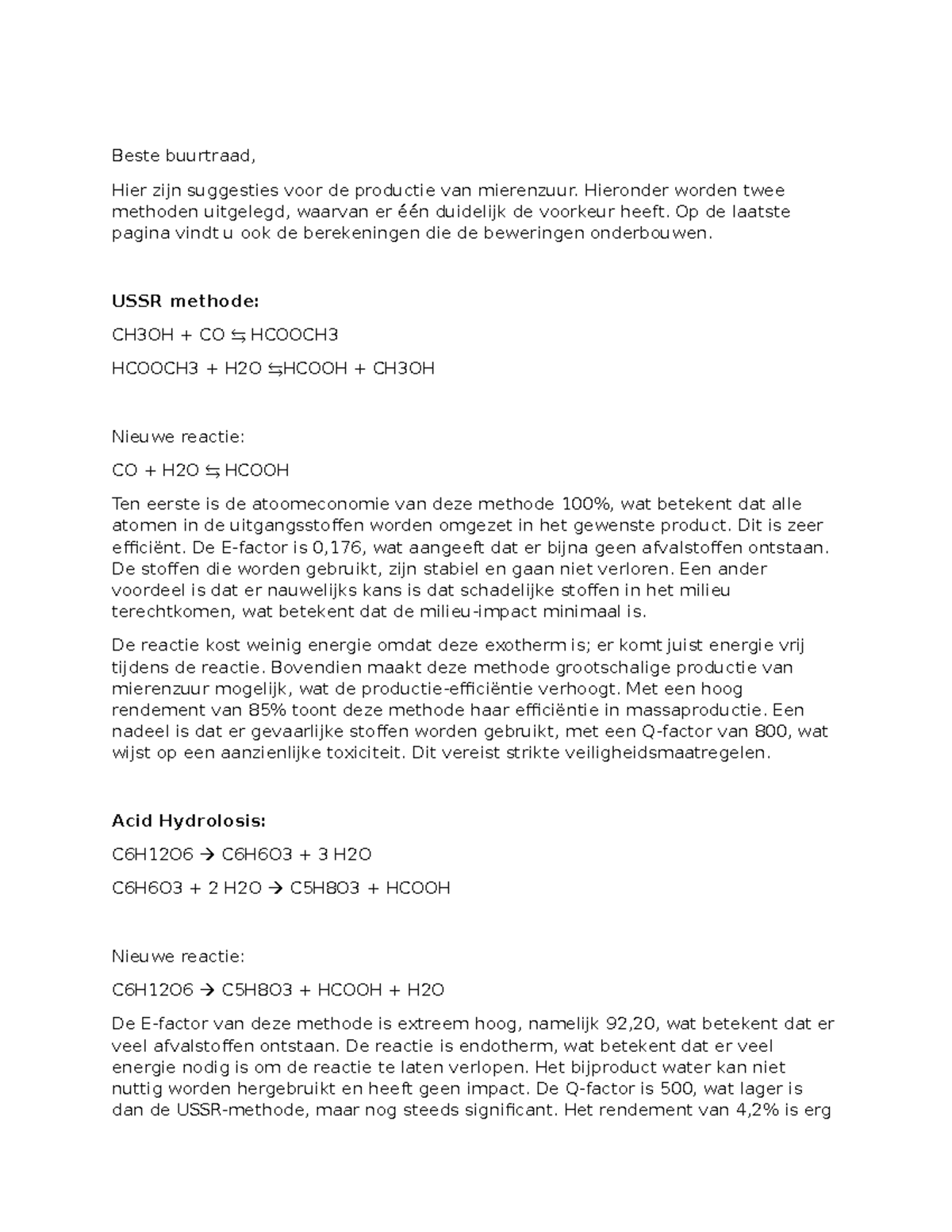Groene chemie scheikunde - Beste buurtraad, Hier zijn suggesties voor ...
