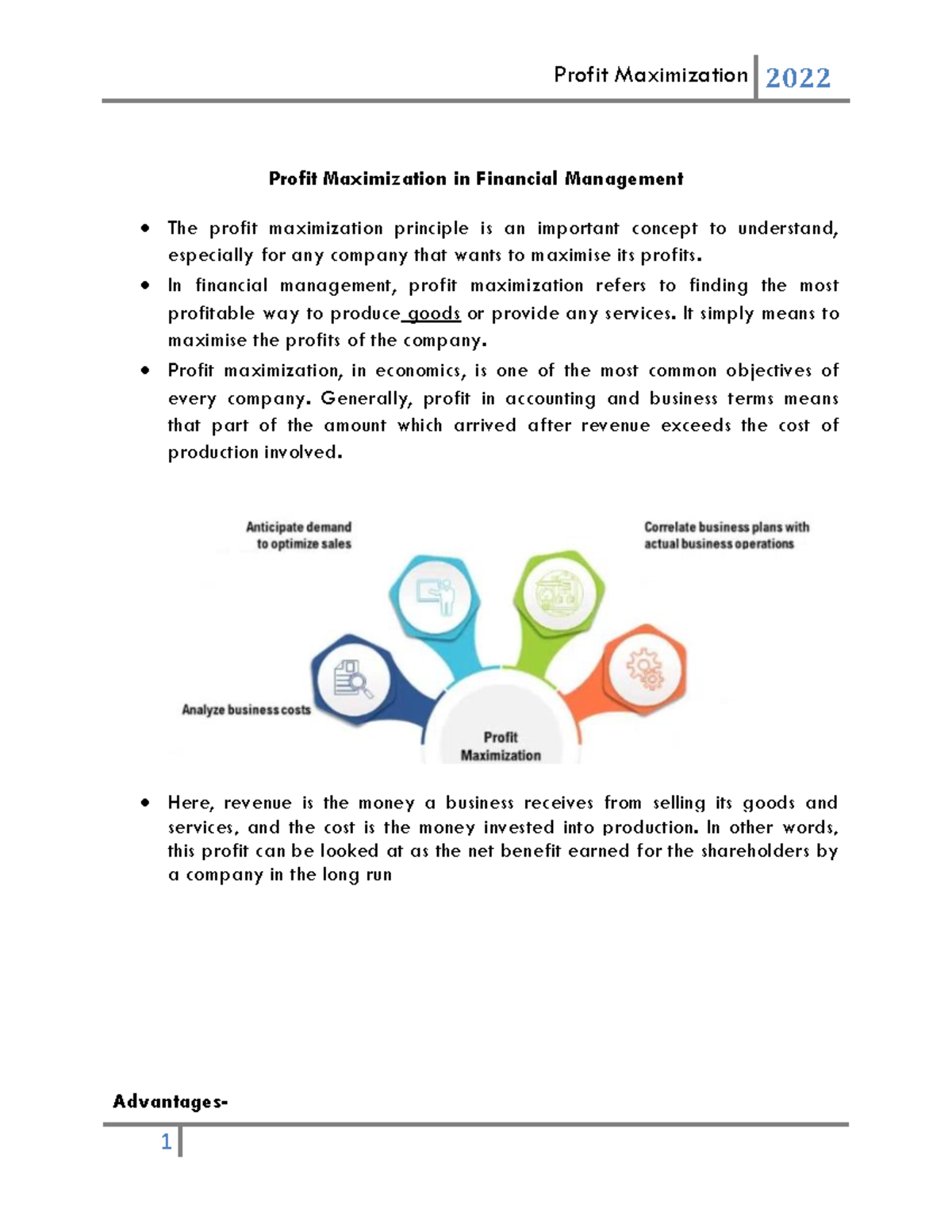 Profit Maximization in Financial Management - Profit Maximization 2022 ...