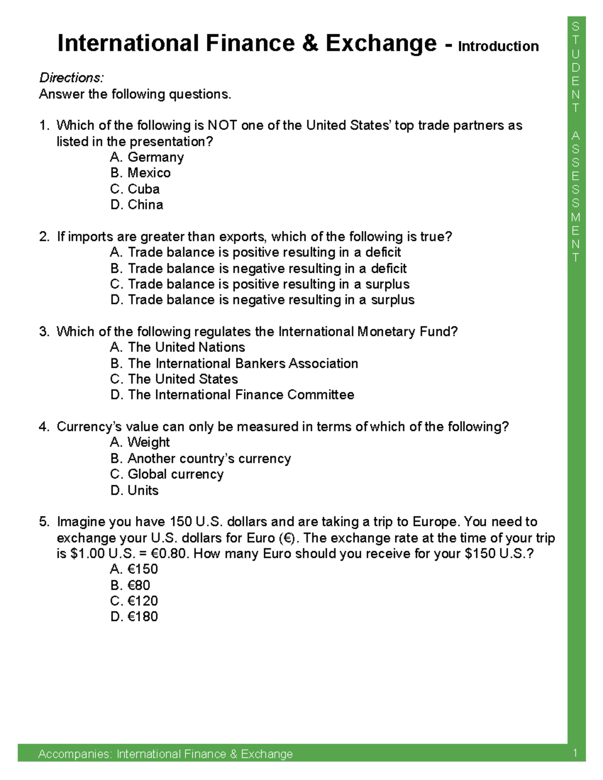 Assessment+I+-+Introduction+to+International+Finance - S T U D E N T A ...