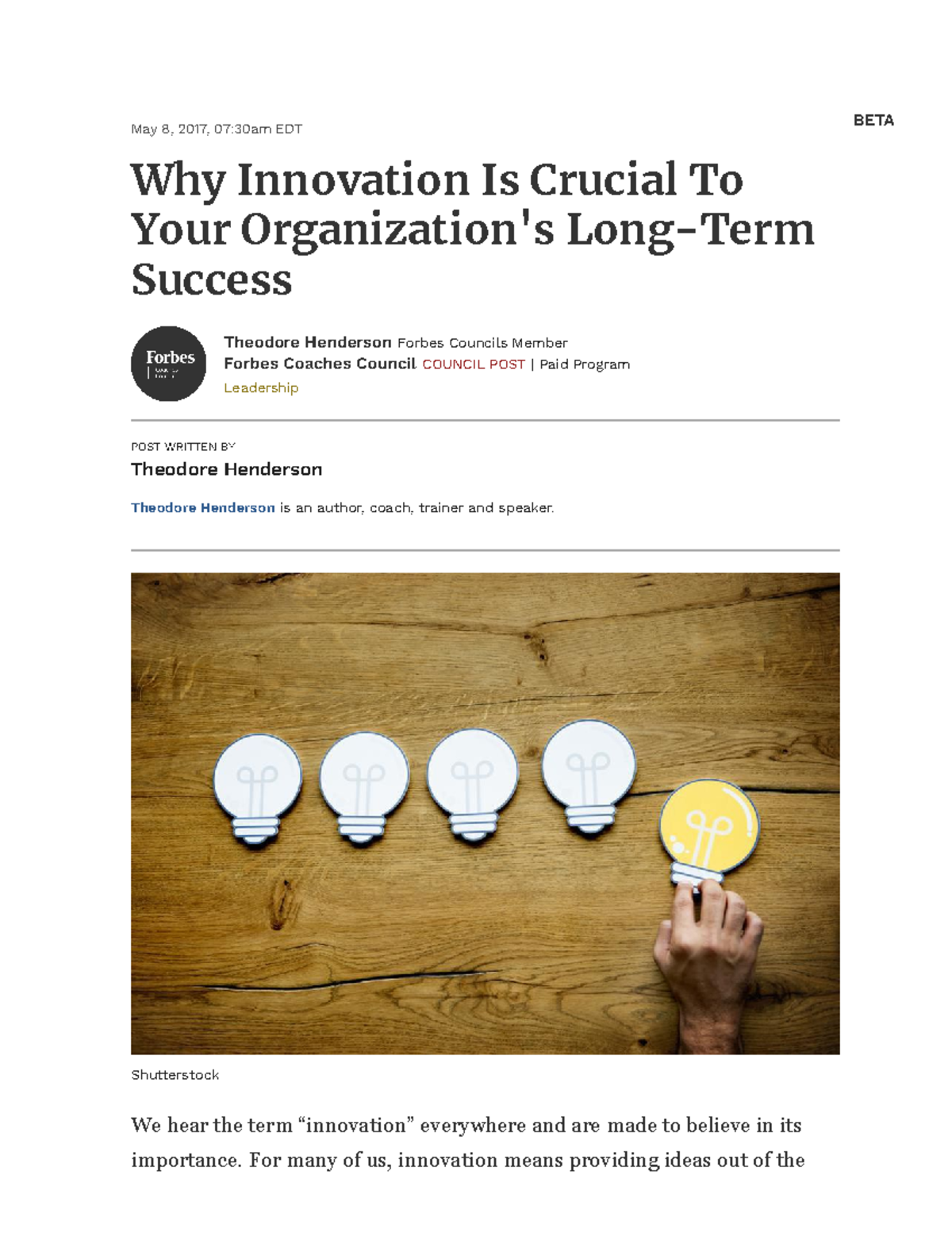 01 Why Innovation Is Crucial To Your Organizations Long-Term Success ...